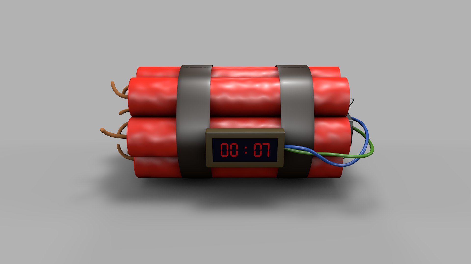 3D Electronic Dynamite Timer Bomb Model - TurboSquid 2519564