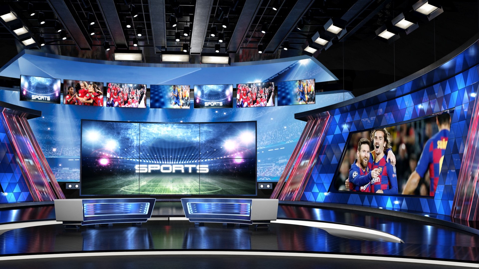 3D Model Real Time Sports Studio - TurboSquid 1510515