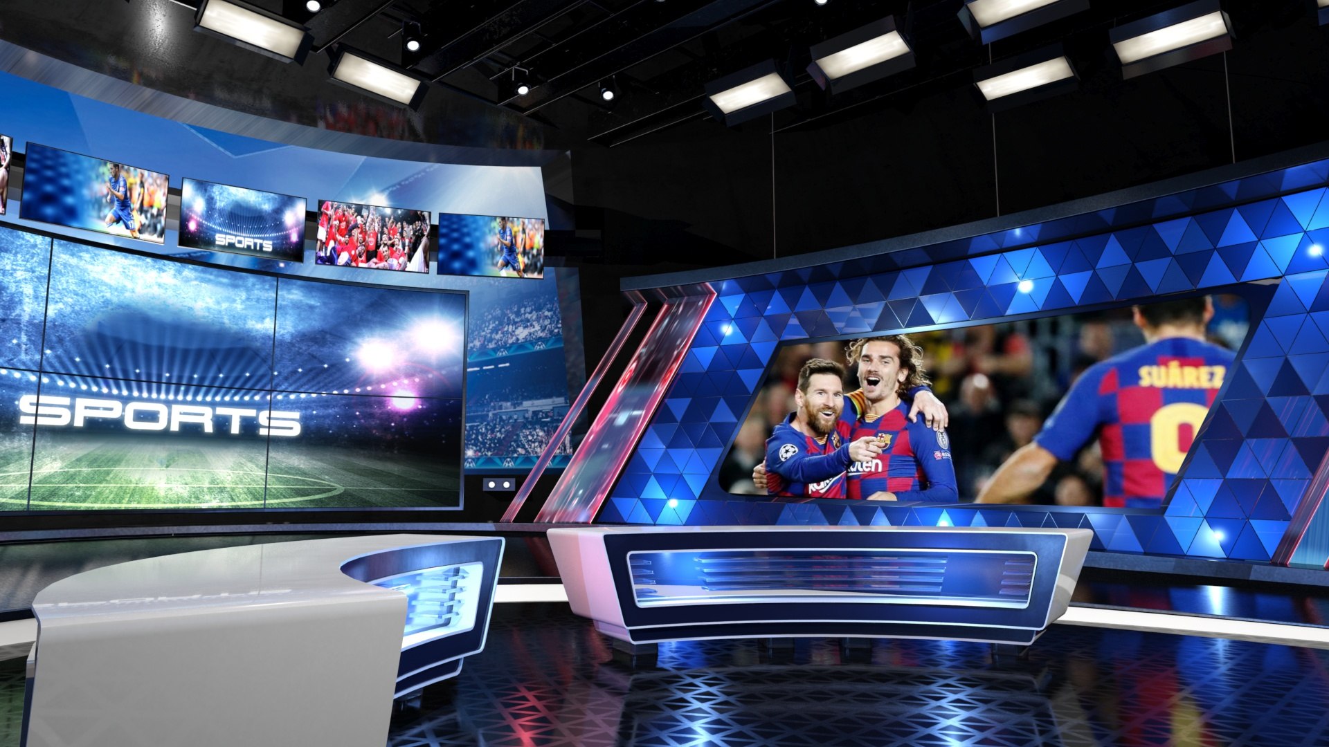 3D Model Real Time Sports Studio - TurboSquid 1510515