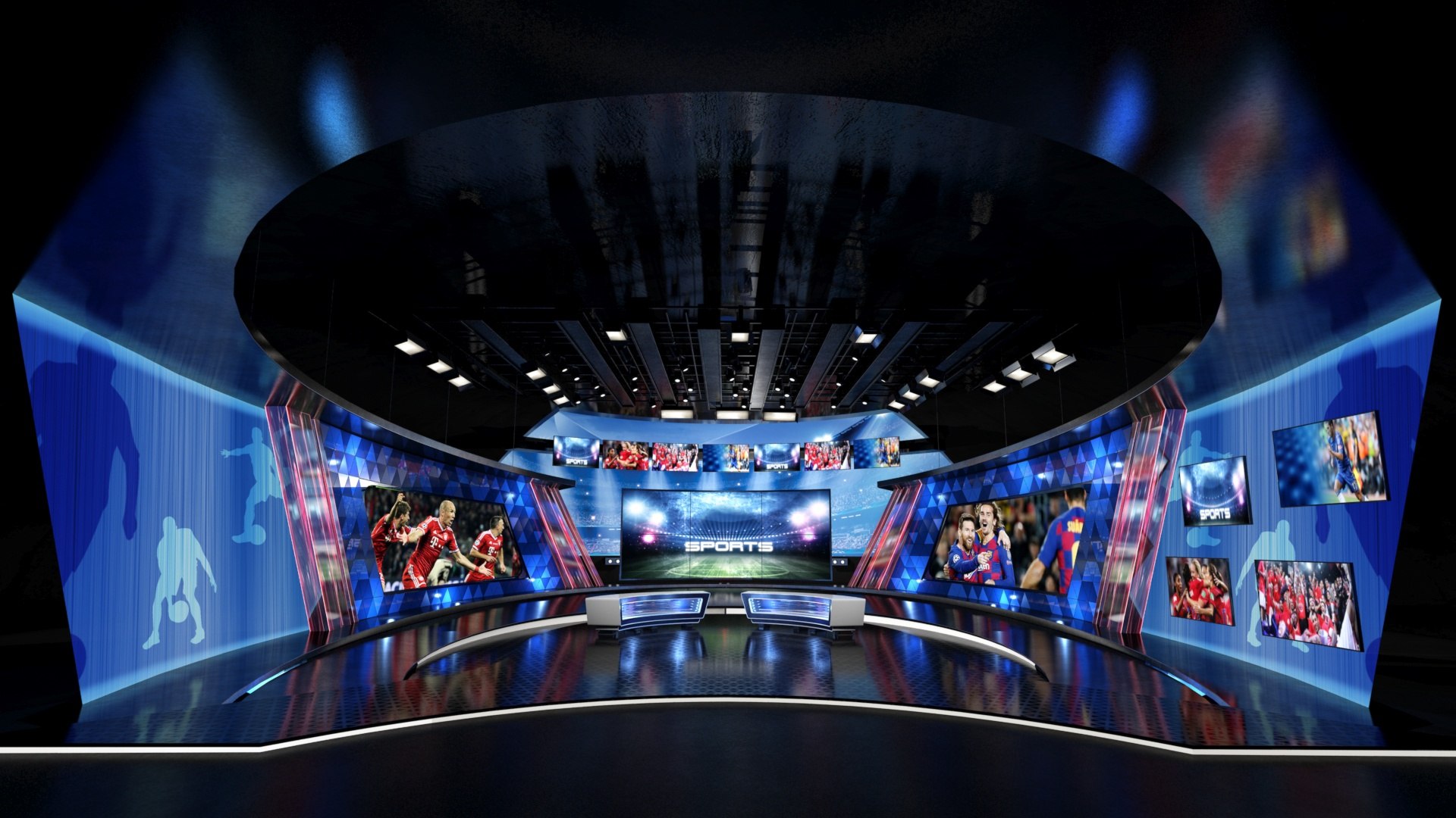 3D Model Real Time Sports Studio - TurboSquid 1510515