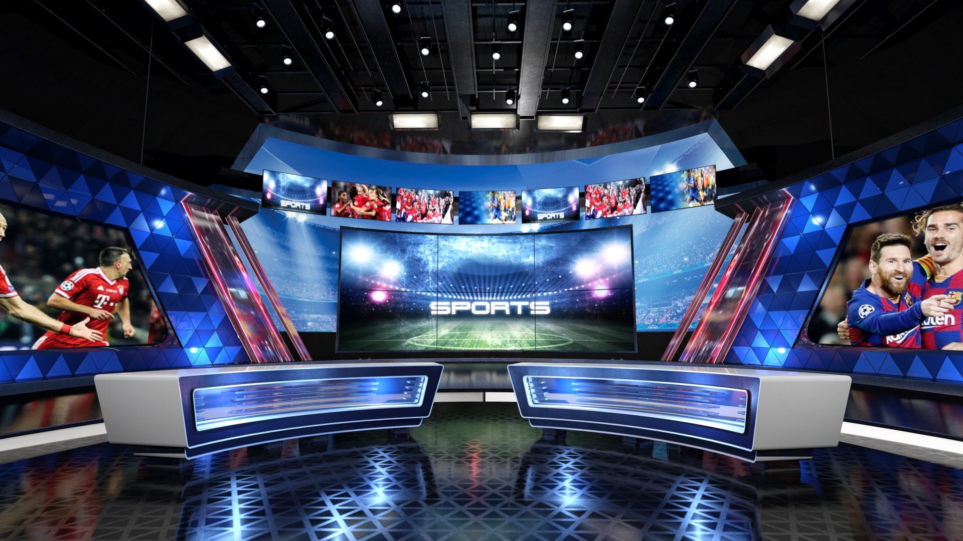 3D Model Real Time Sports Studio - TurboSquid 1510515