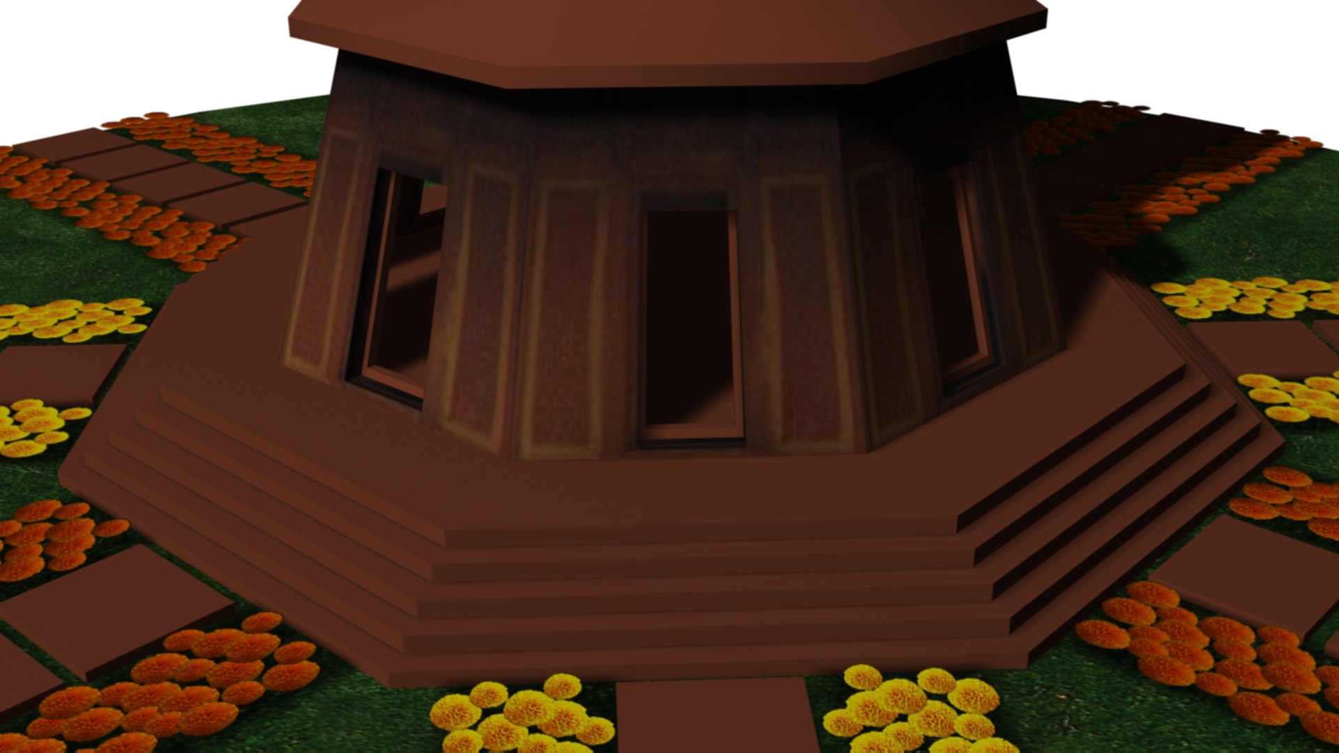 3D Mughal Indian Palace Monument - TurboSquid 2057158