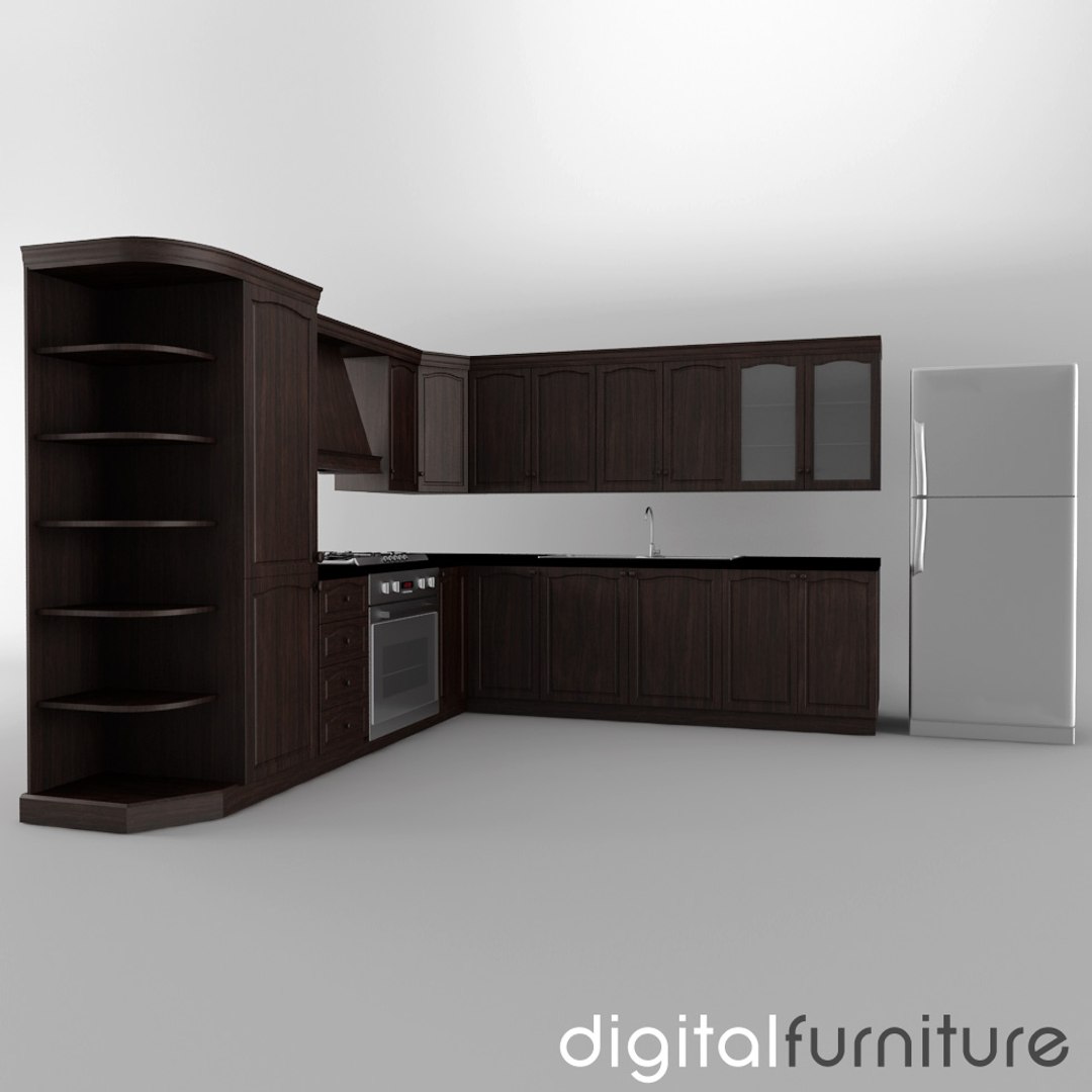 Kitchen Furniture 3d Model