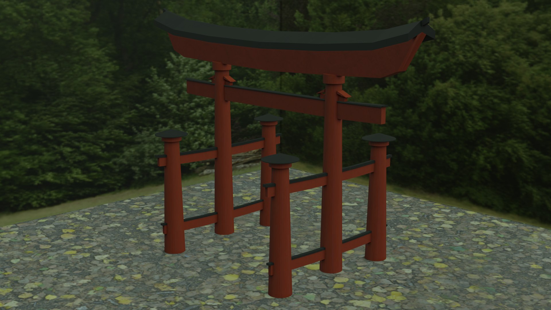 3D Gate Torii - TurboSquid 2154400