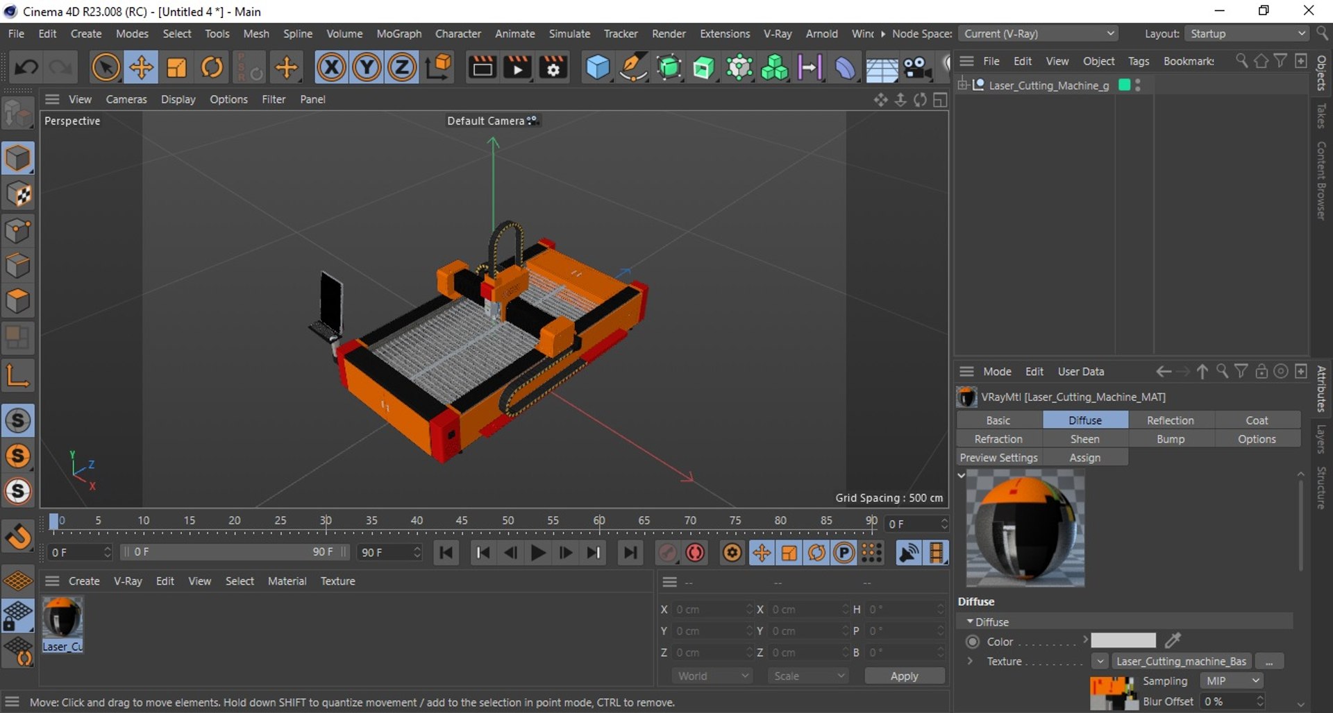 Laser Cutting Machine 3D Model - TurboSquid 2387103