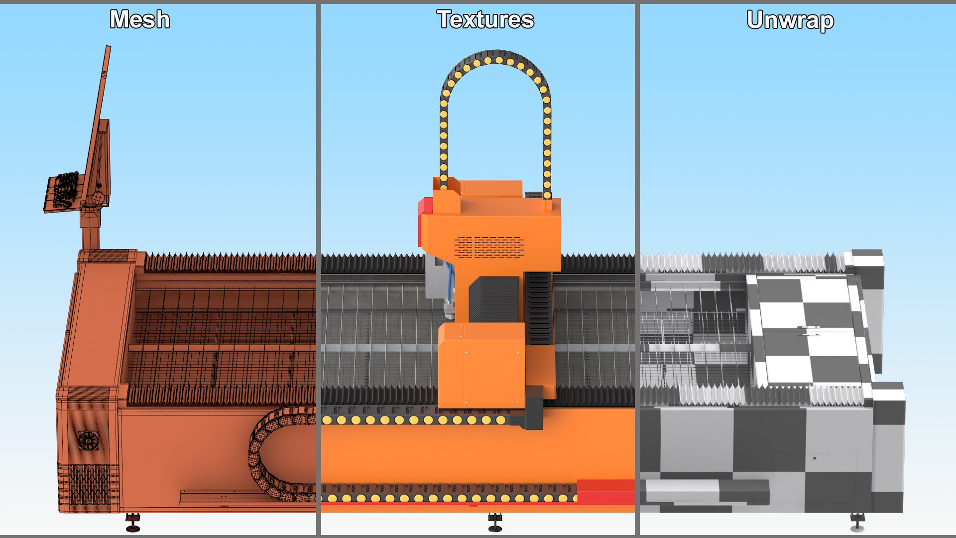 Laser Cutting Machine 3D Model - TurboSquid 2387103