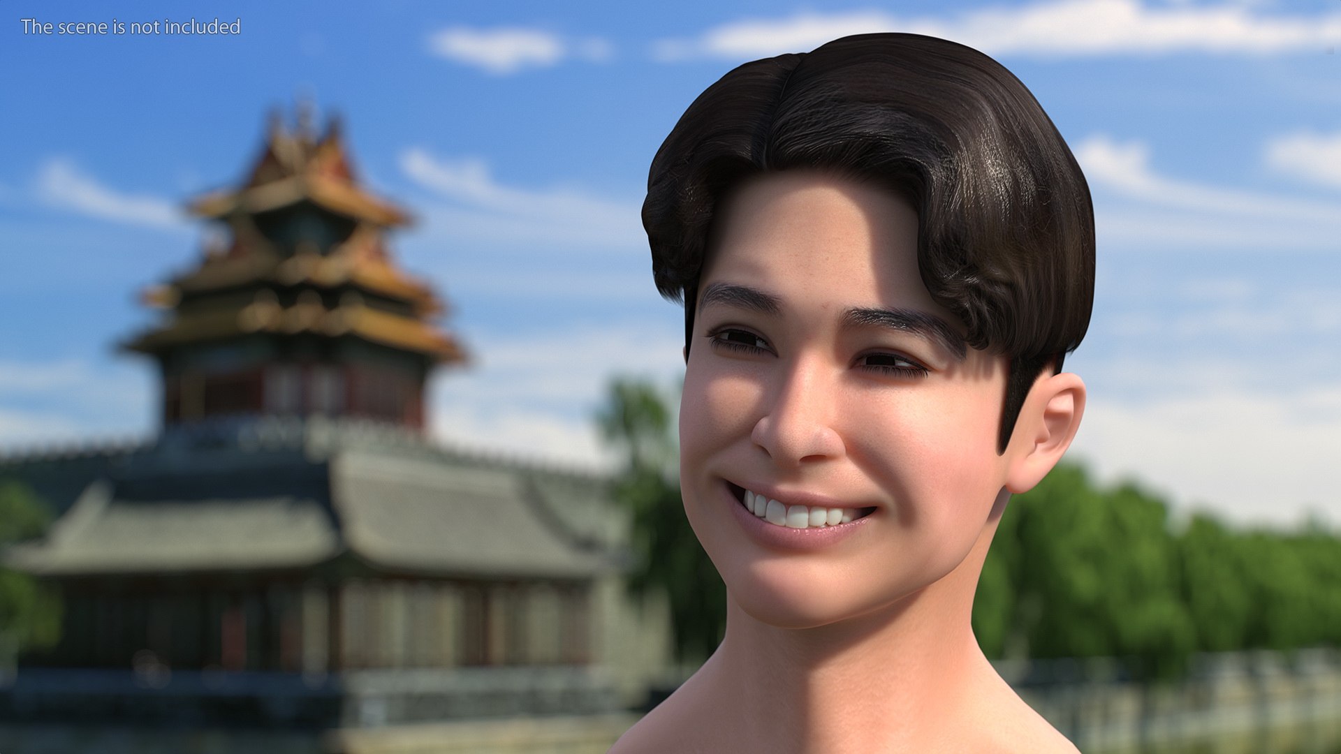 3D Chinese Man Head Model - TurboSquid 1877990