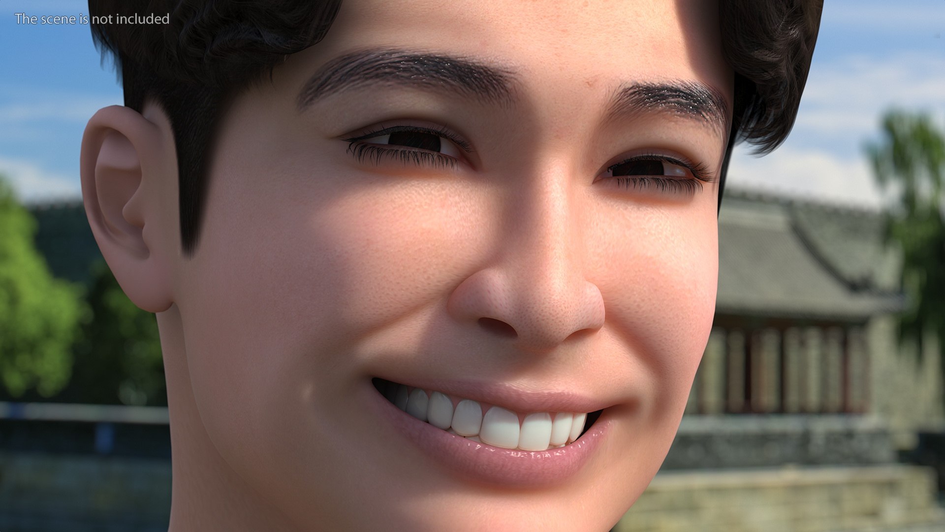 3D Chinese Man Head Model - TurboSquid 1877990