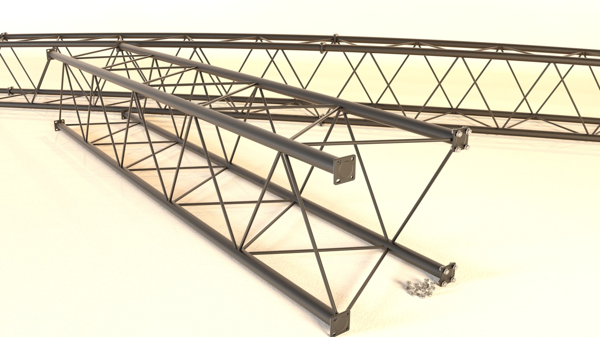 10 stage light trusses model - TurboSquid 1597004