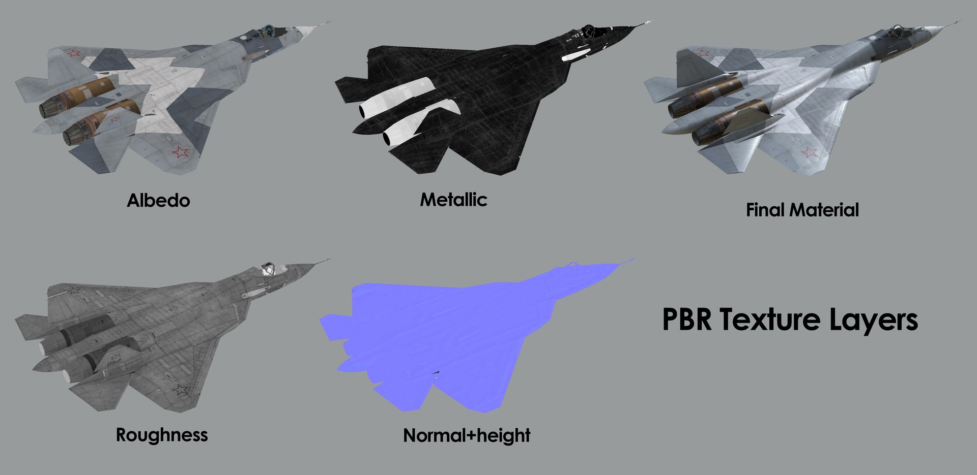 Sukhoi su57 prototype 052 model - TurboSquid 1405996