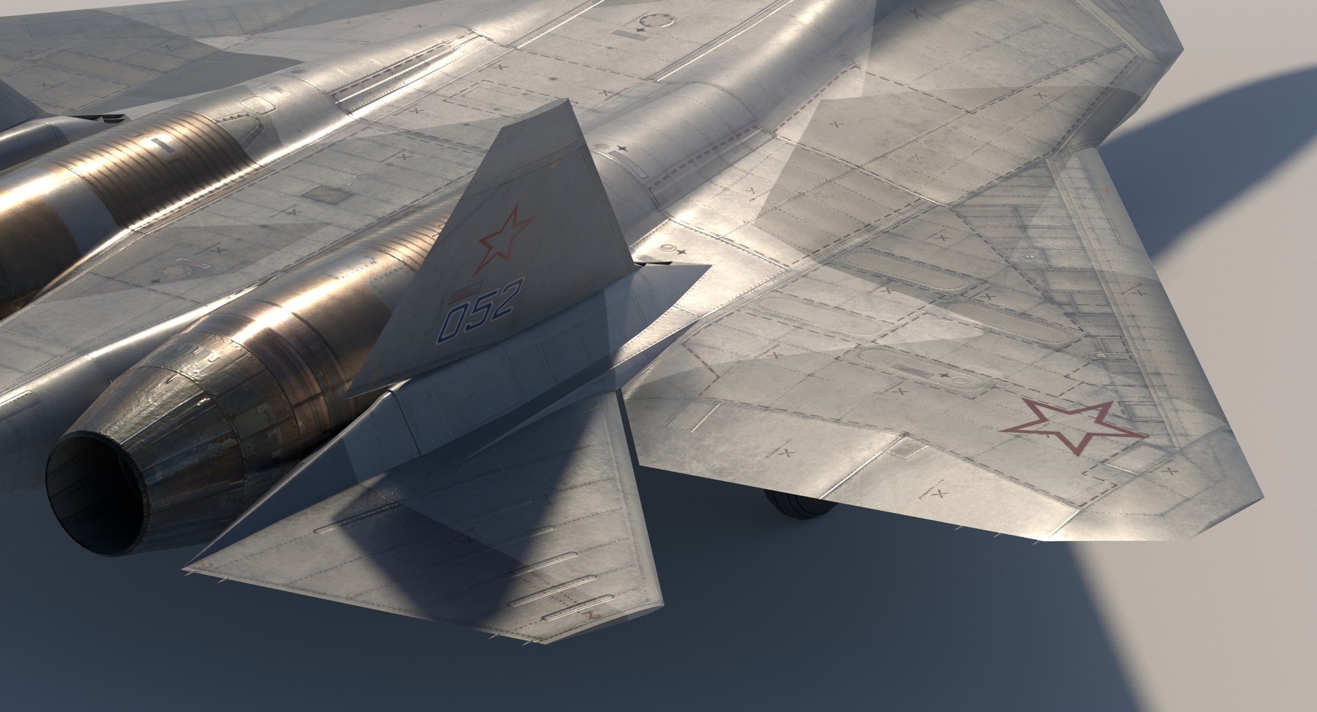 Sukhoi su57 prototype 052 model - TurboSquid 1405996