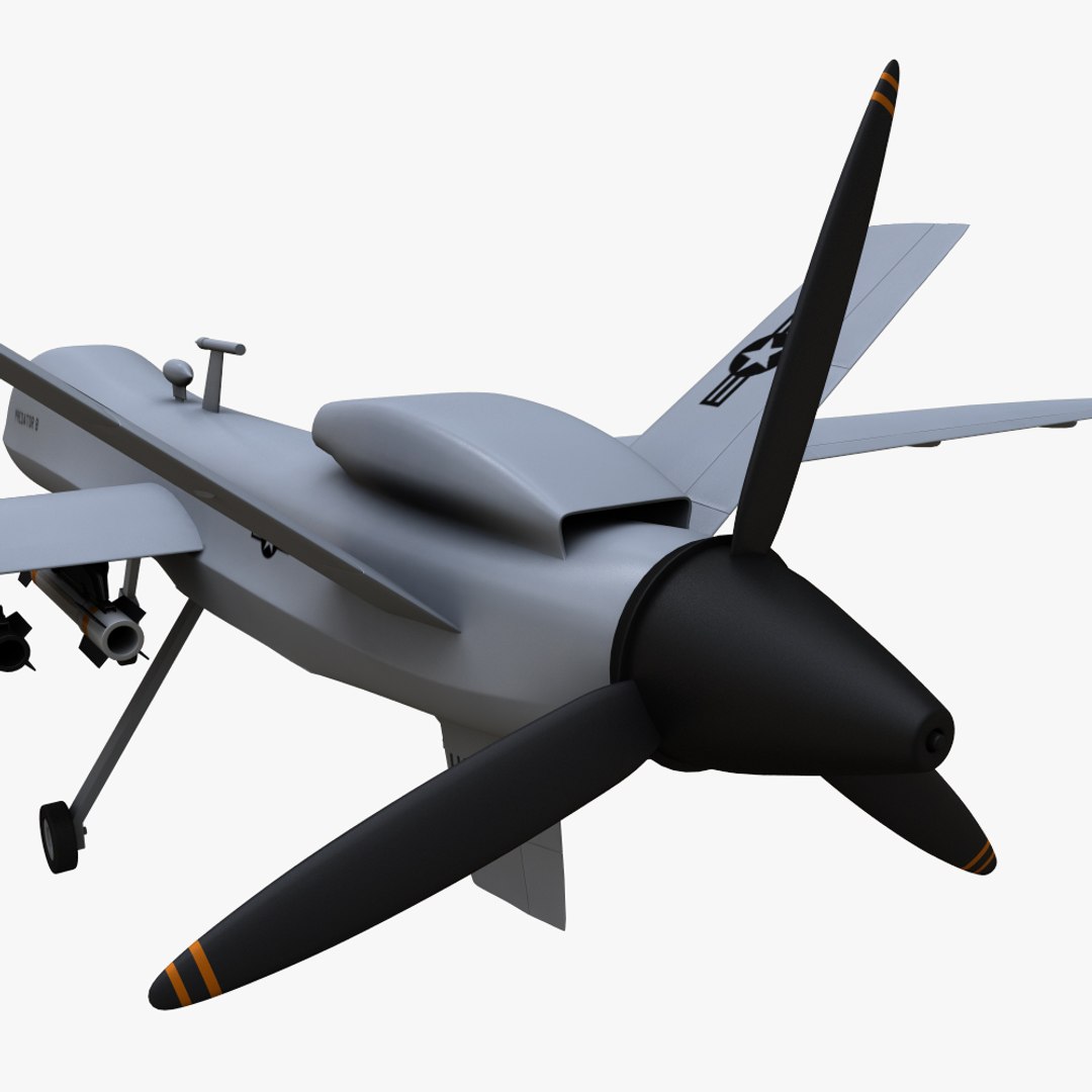 3d Predator General Atomics Mq-9 Model