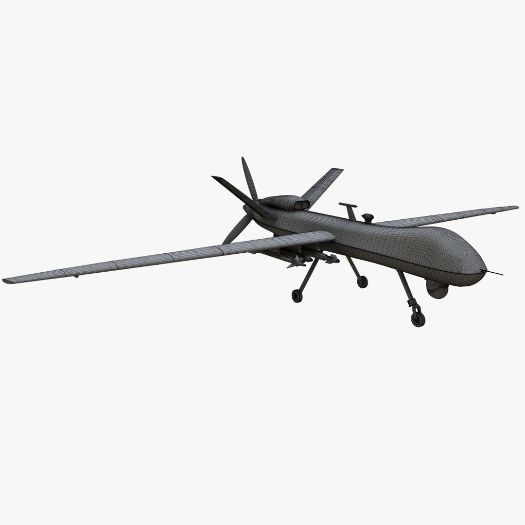 3d Predator General Atomics Mq-9 Model