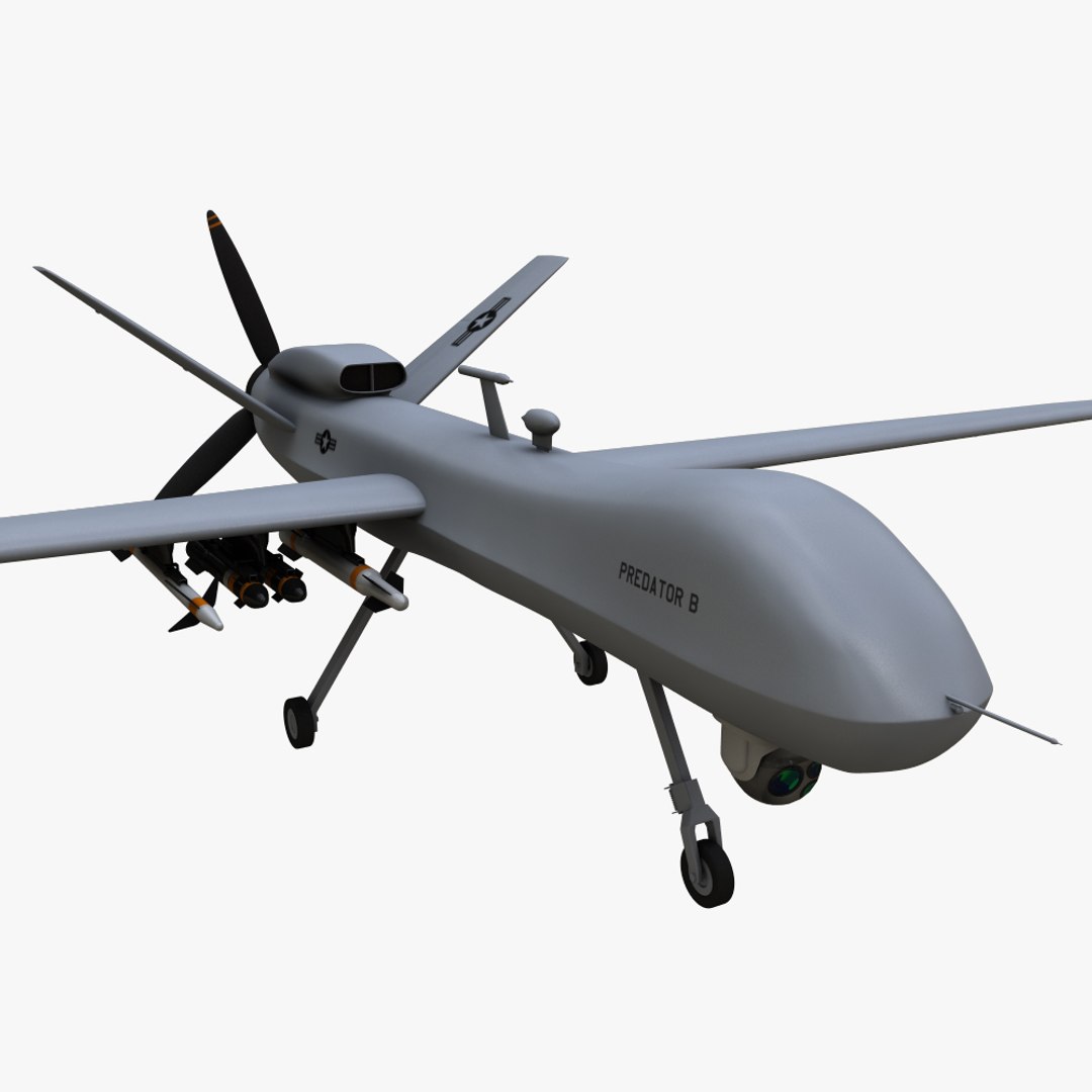 3d Predator General Atomics Mq-9 Model