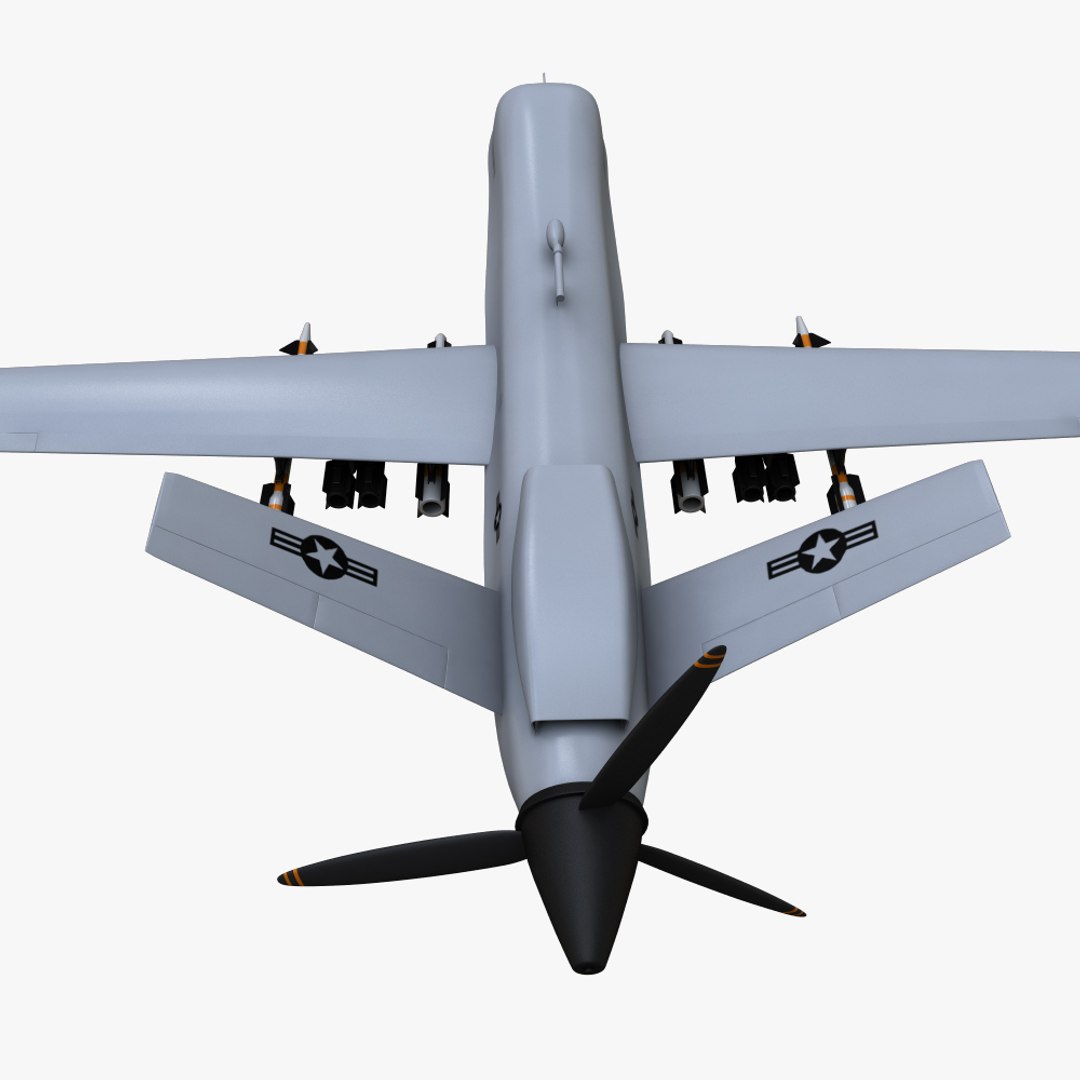 3d Predator General Atomics Mq-9 Model