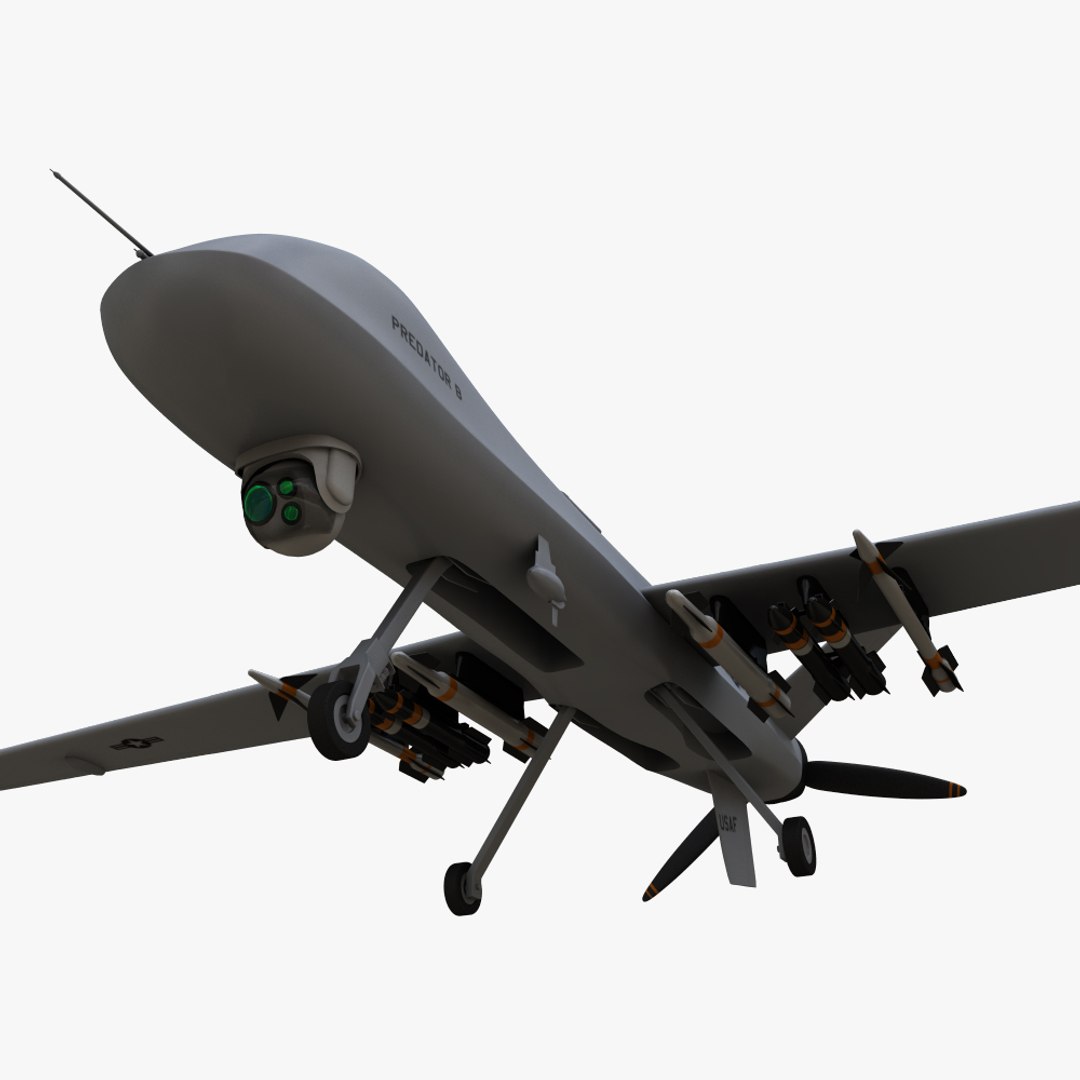 3d Predator General Atomics Mq-9 Model