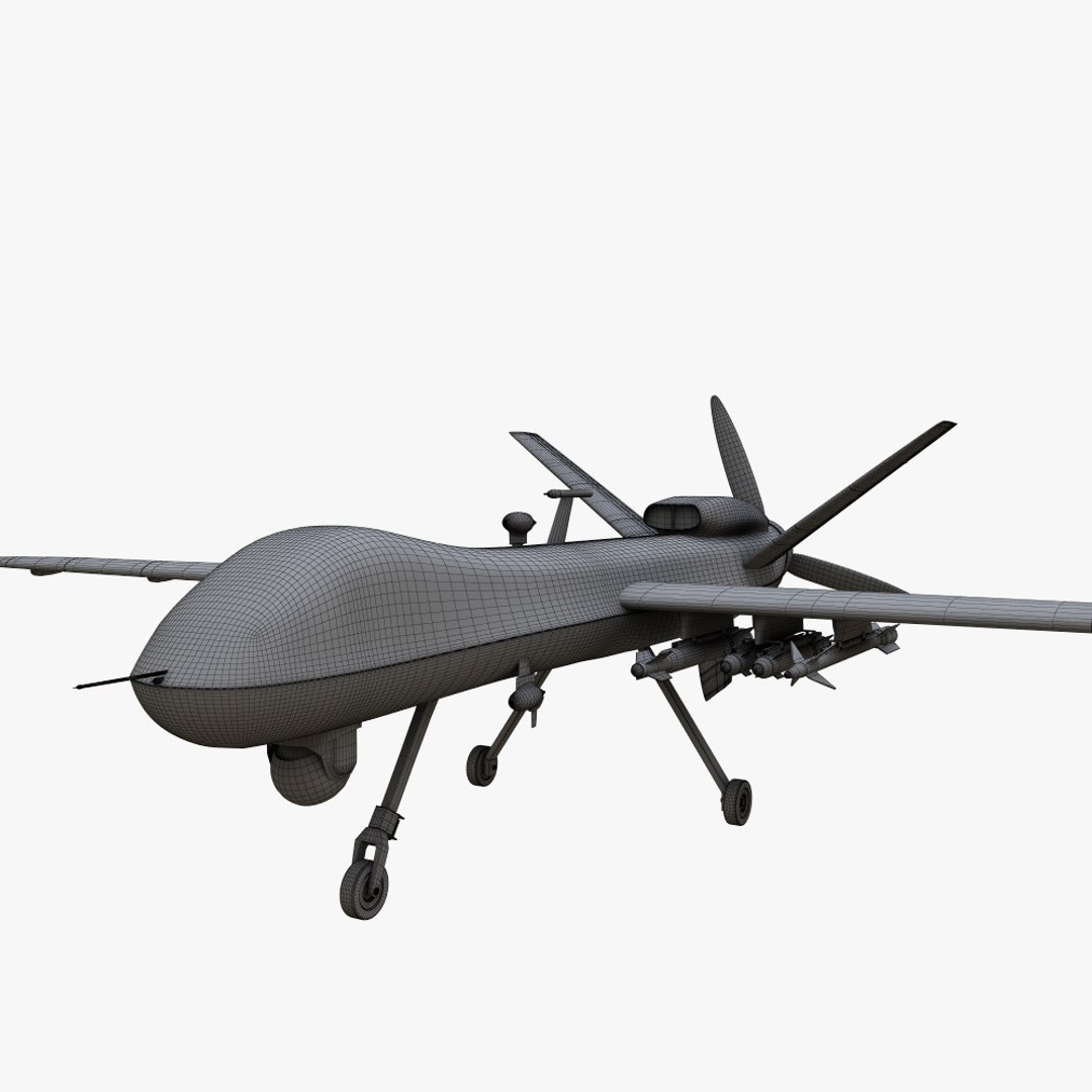 3d Predator General Atomics Mq-9 Model