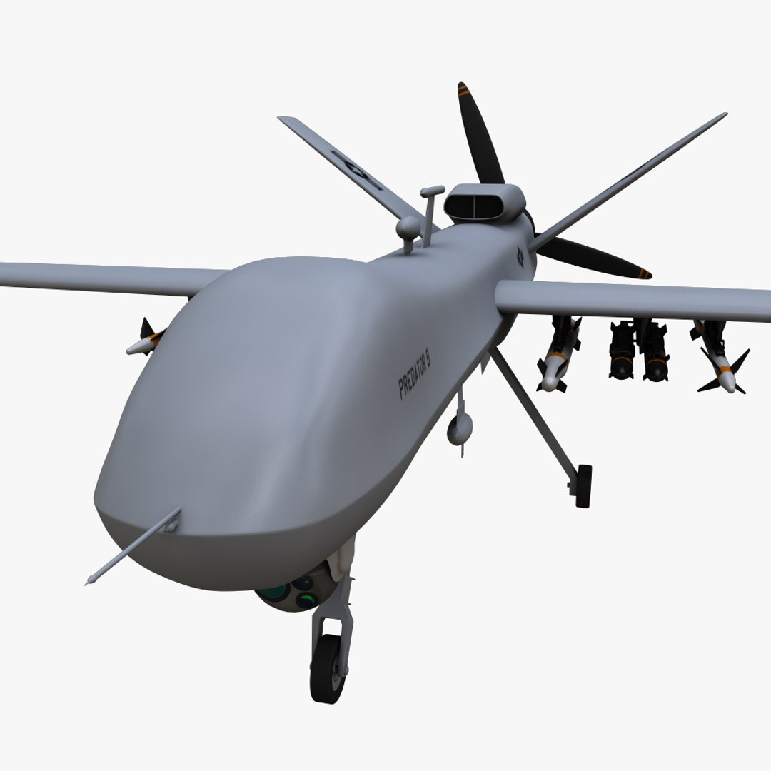 3d Predator General Atomics Mq-9 Model