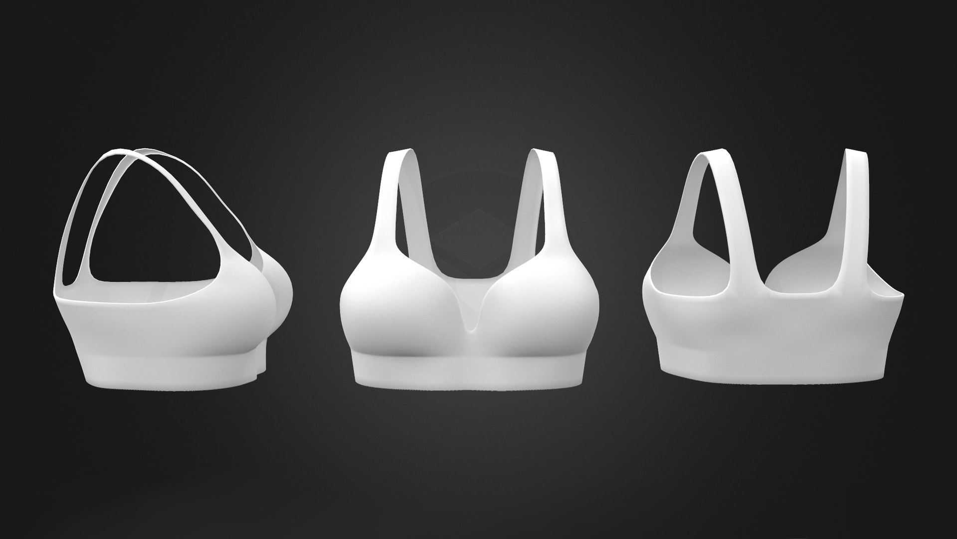 Seamless Really Soft Bralet 3D Model - TurboSquid 1784447