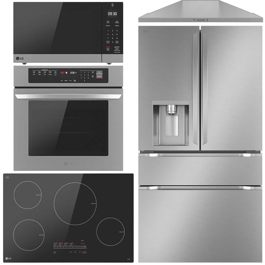 LG Kitchen Appliance Collection 3D Model - TurboSquid 2346142