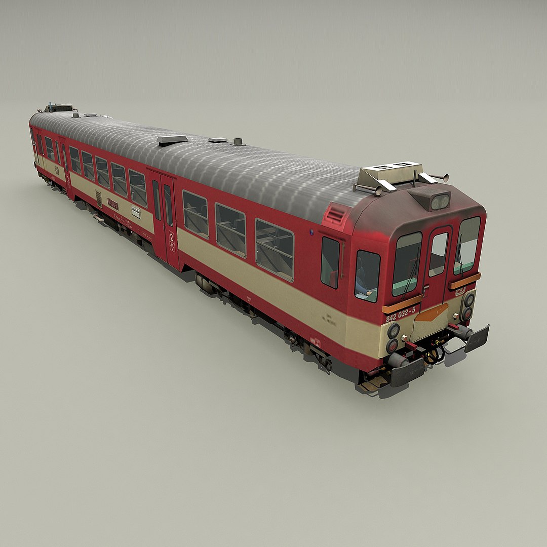 Diesel Multiple Unit 842 3d Model