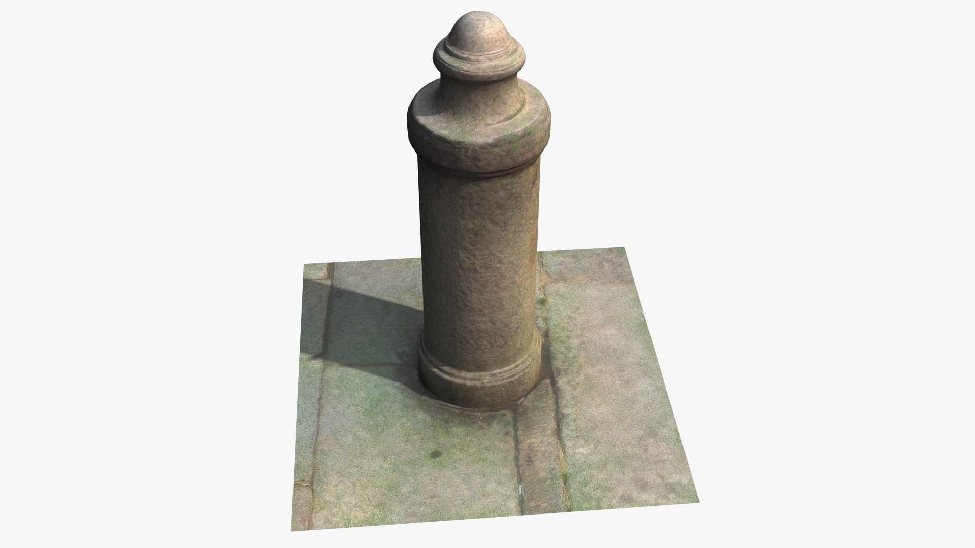 Sidewalk Pillar Stone Guard 3D - TurboSquid 1603352