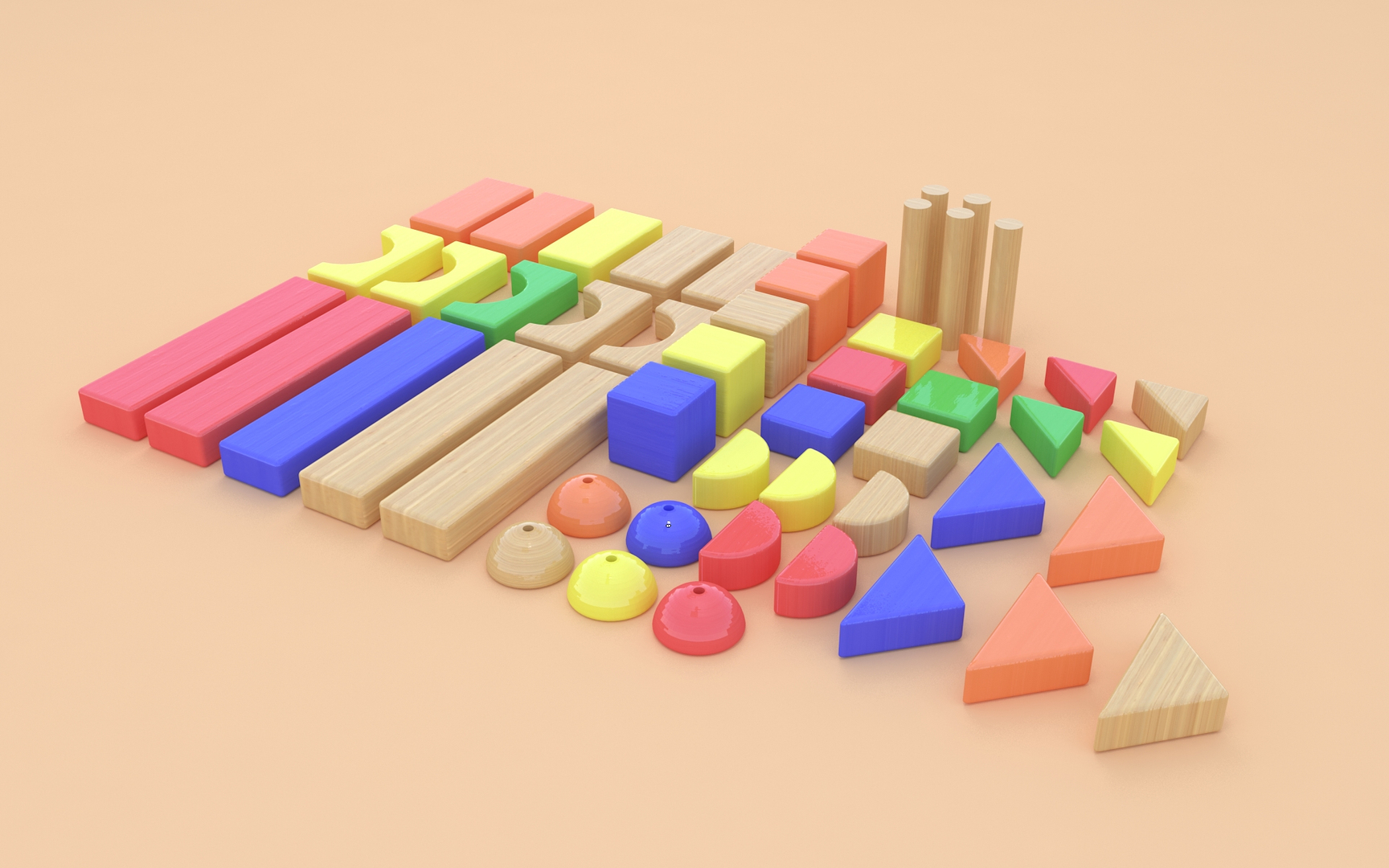 3D model toy blocks - TurboSquid 1203245