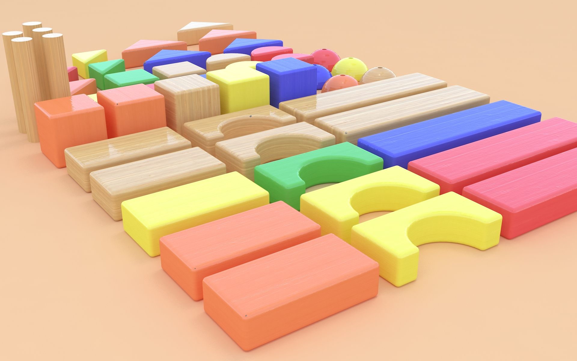 3D model toy blocks - TurboSquid 1203245