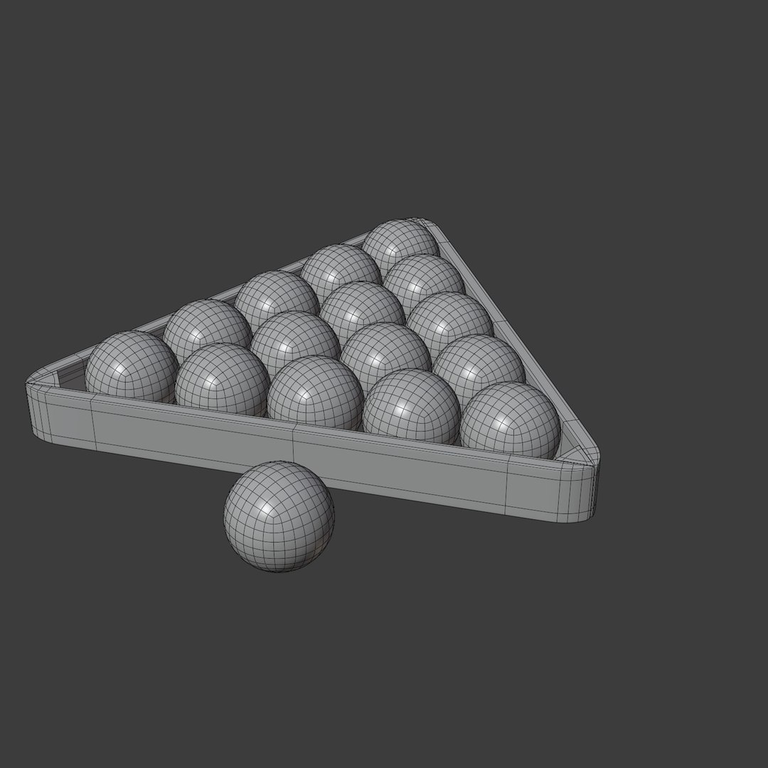 3D Model Wood Pool Triangle - TurboSquid 1625302