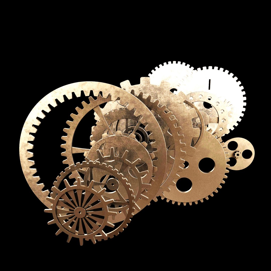 3d cog wheels model