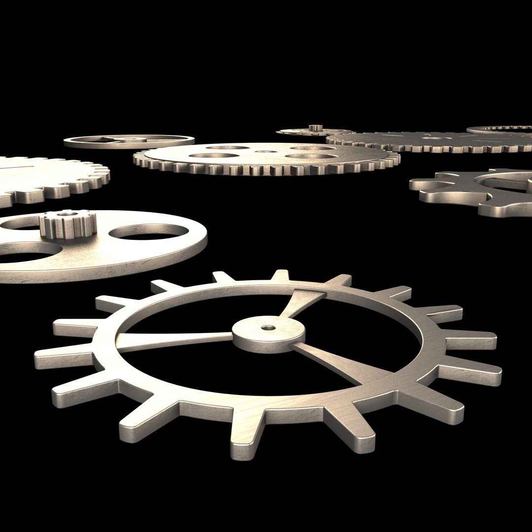 3d cog wheels model