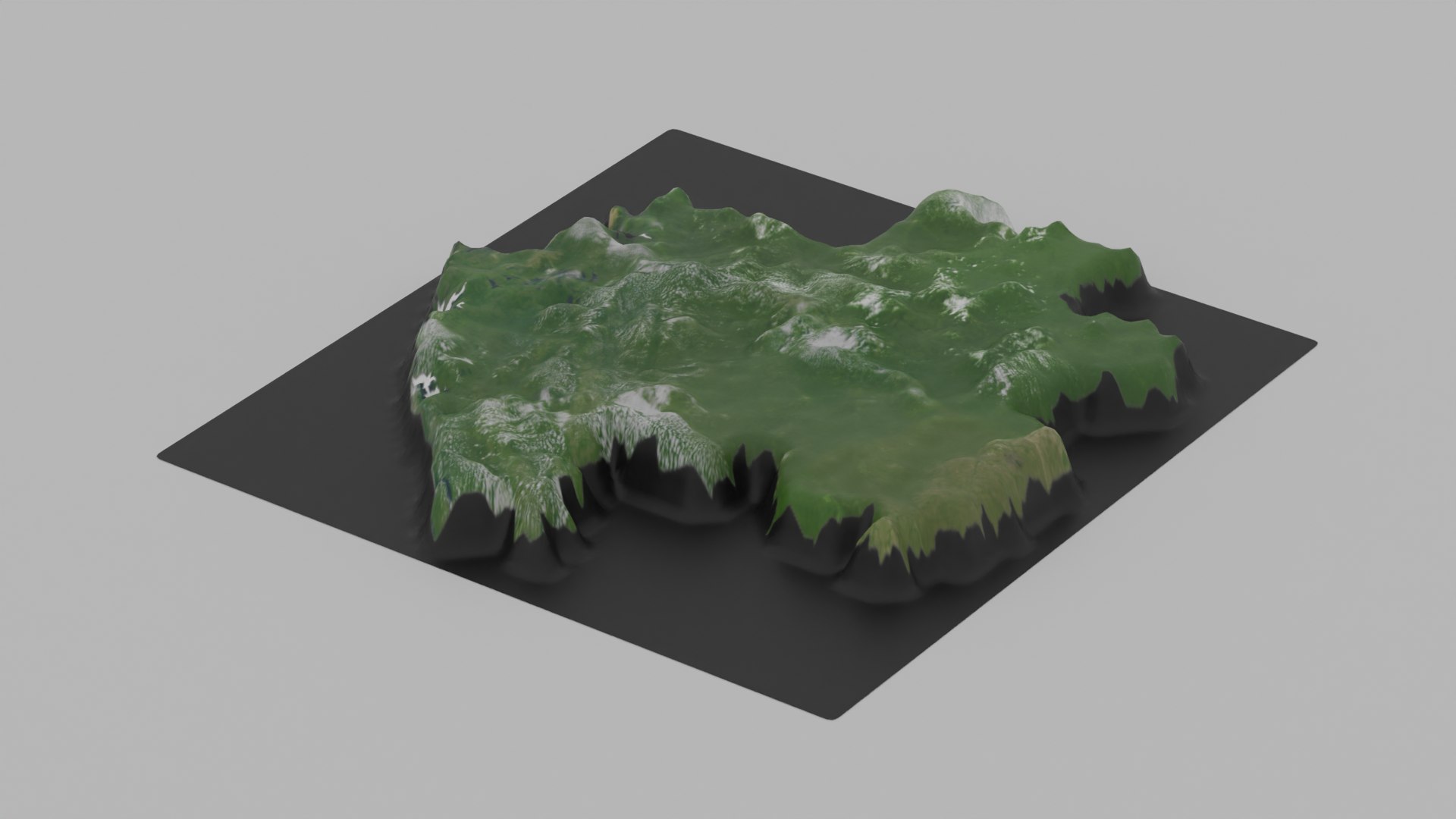 3D Gabon Map Country Model - TurboSquid 2075867