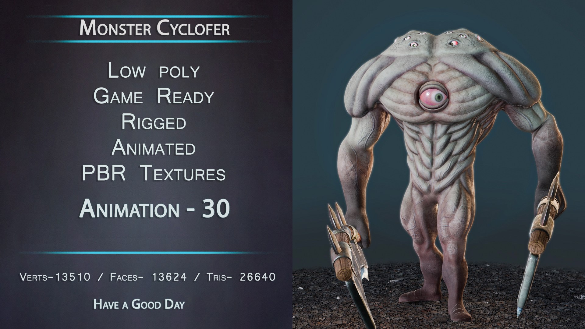 Monster Cyclofer 3D - TurboSquid 1759309