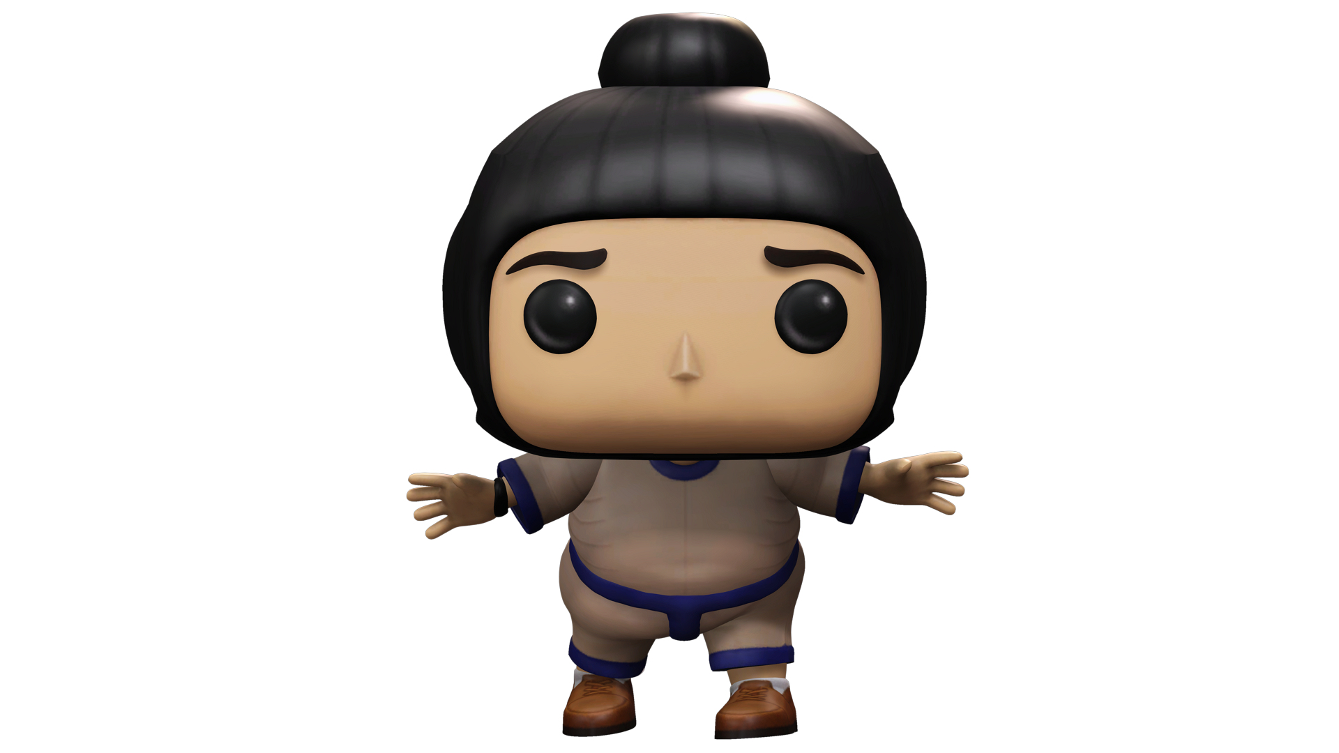 Stylized Sumo Toy Figure 3D Print Model With Pose Rig 3D - TurboSquid ...