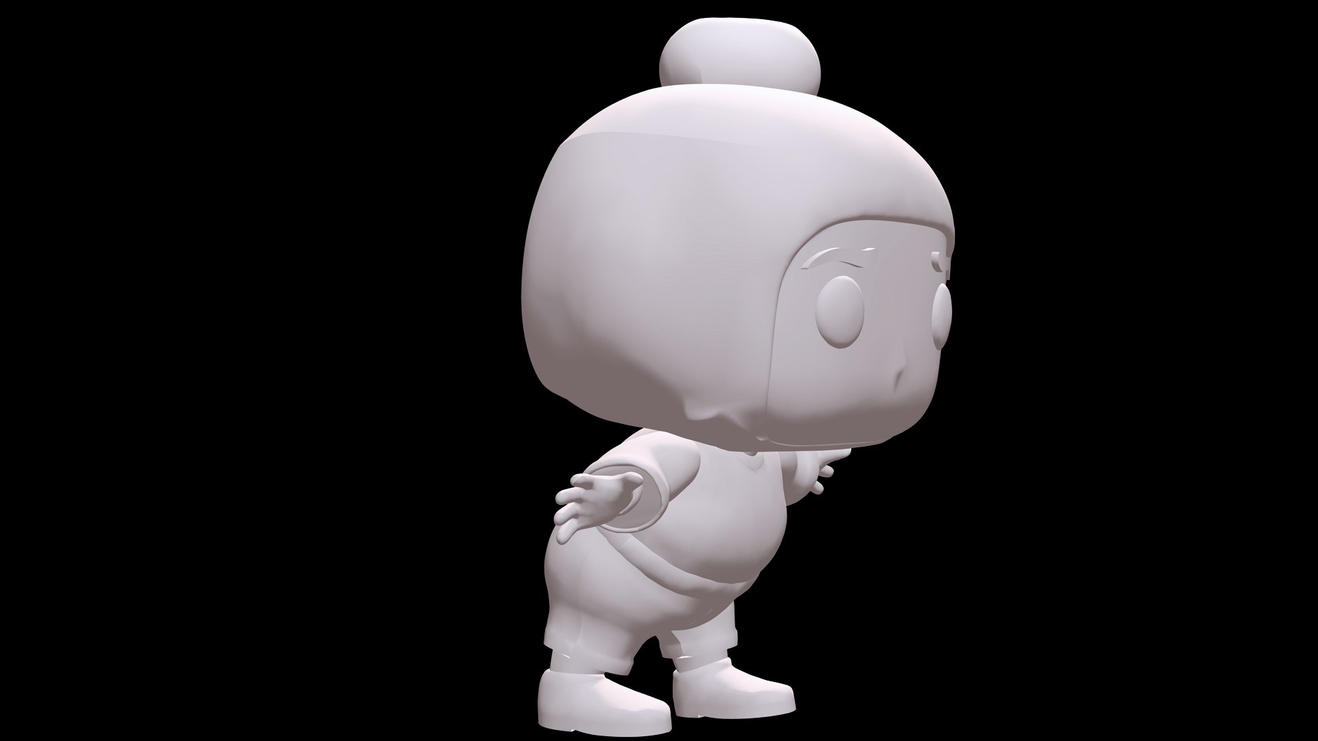 Stylized Sumo Toy Figure 3D Print Model With Pose Rig 3D - TurboSquid ...