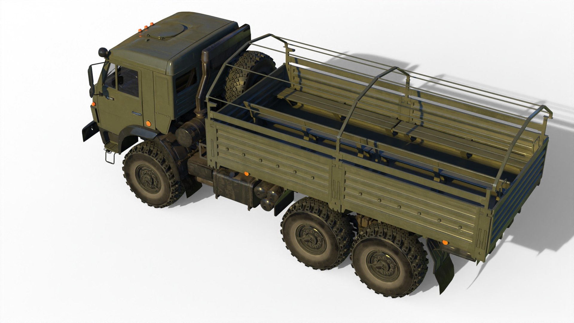 3D Kamaz 5350 General utility truck model - TurboSquid 2133374