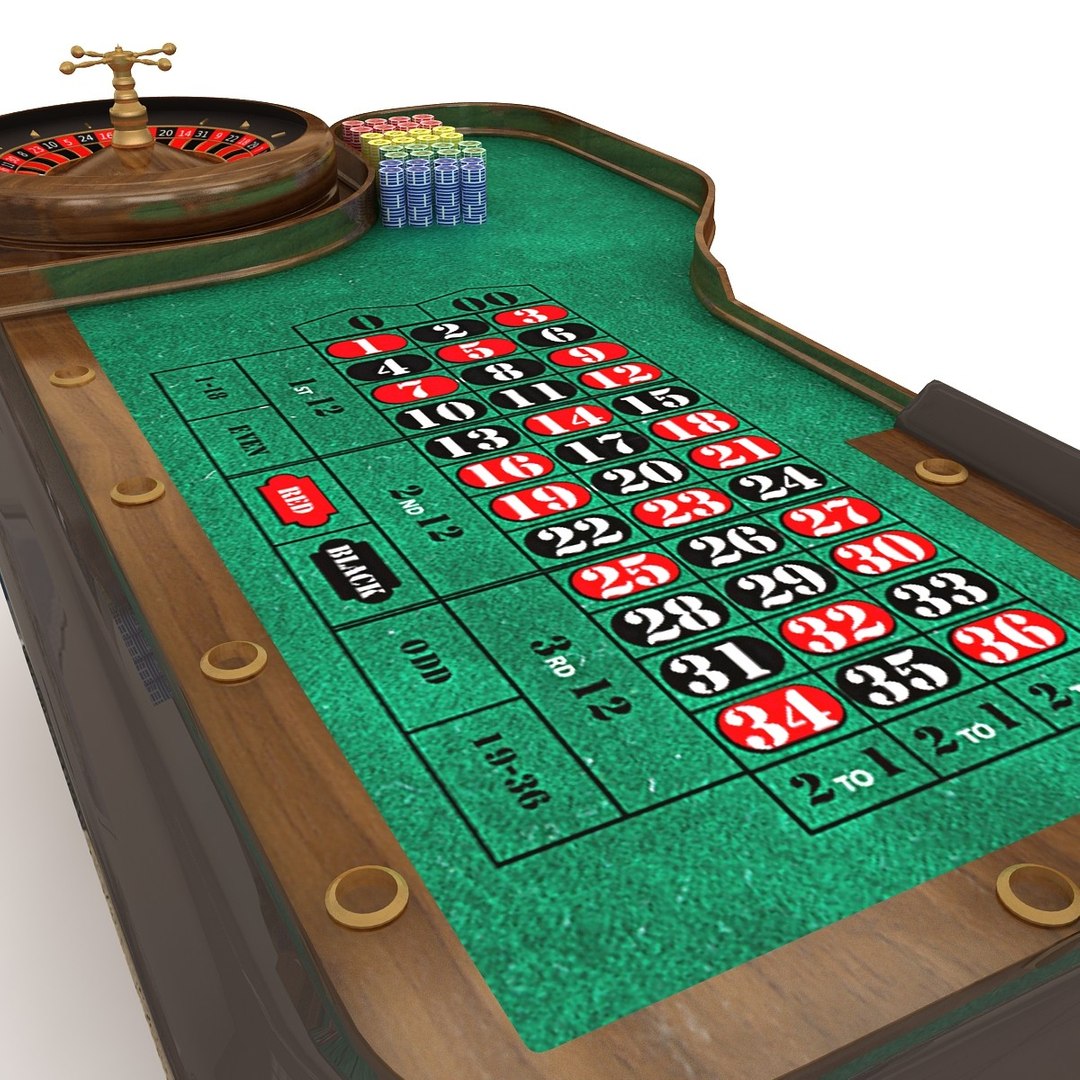 3d Model Roulette Table