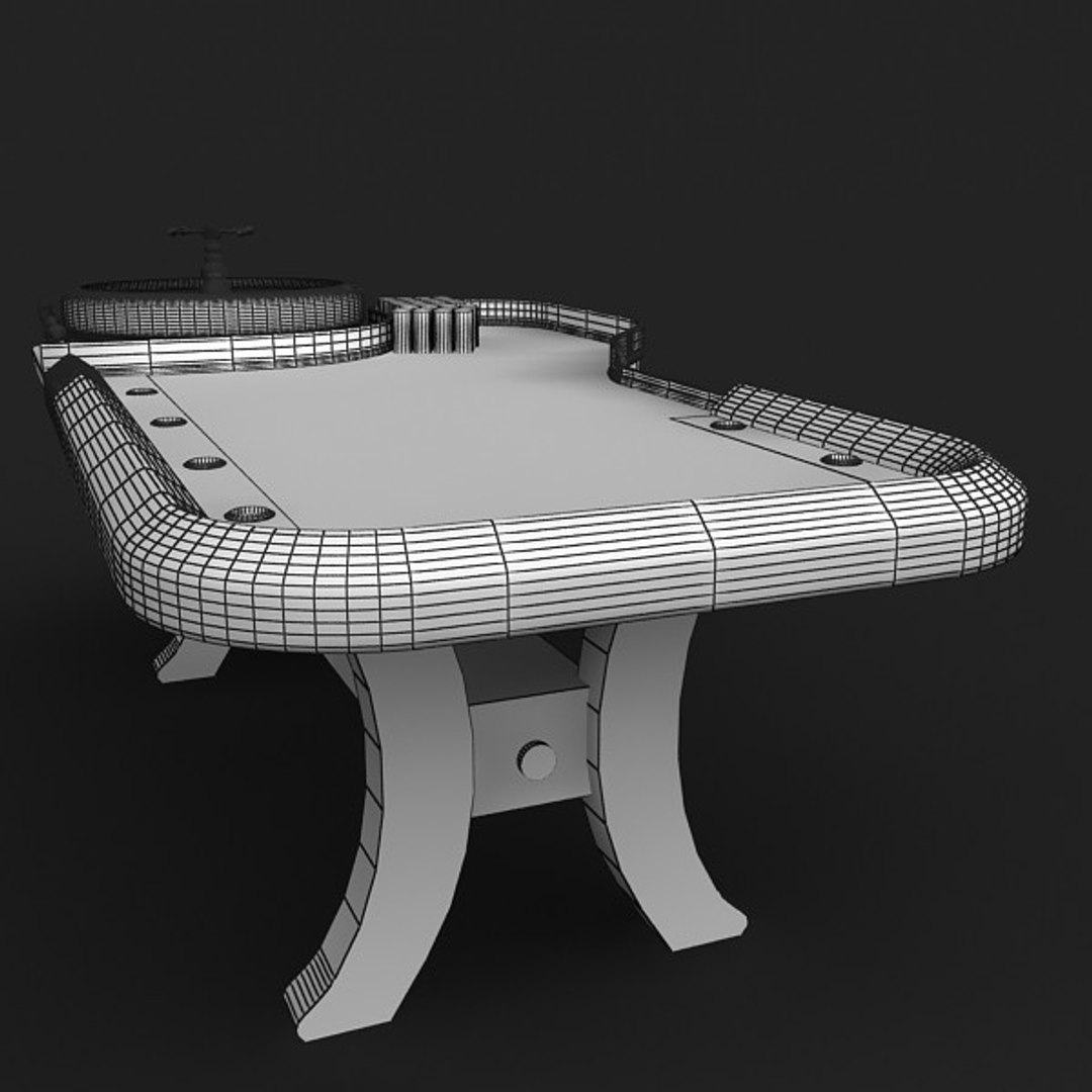 3d Model Roulette Table