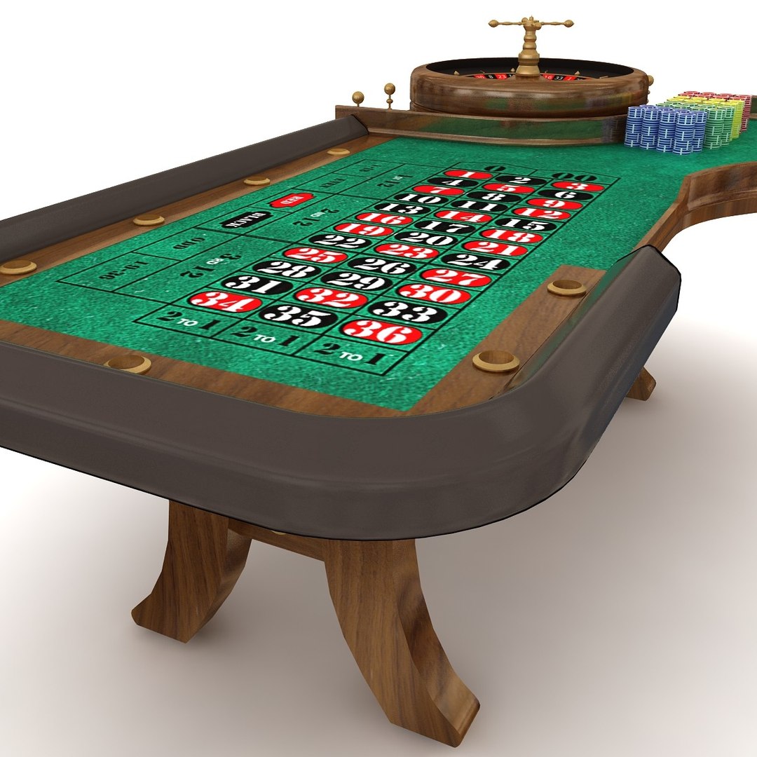 3d Model Roulette Table