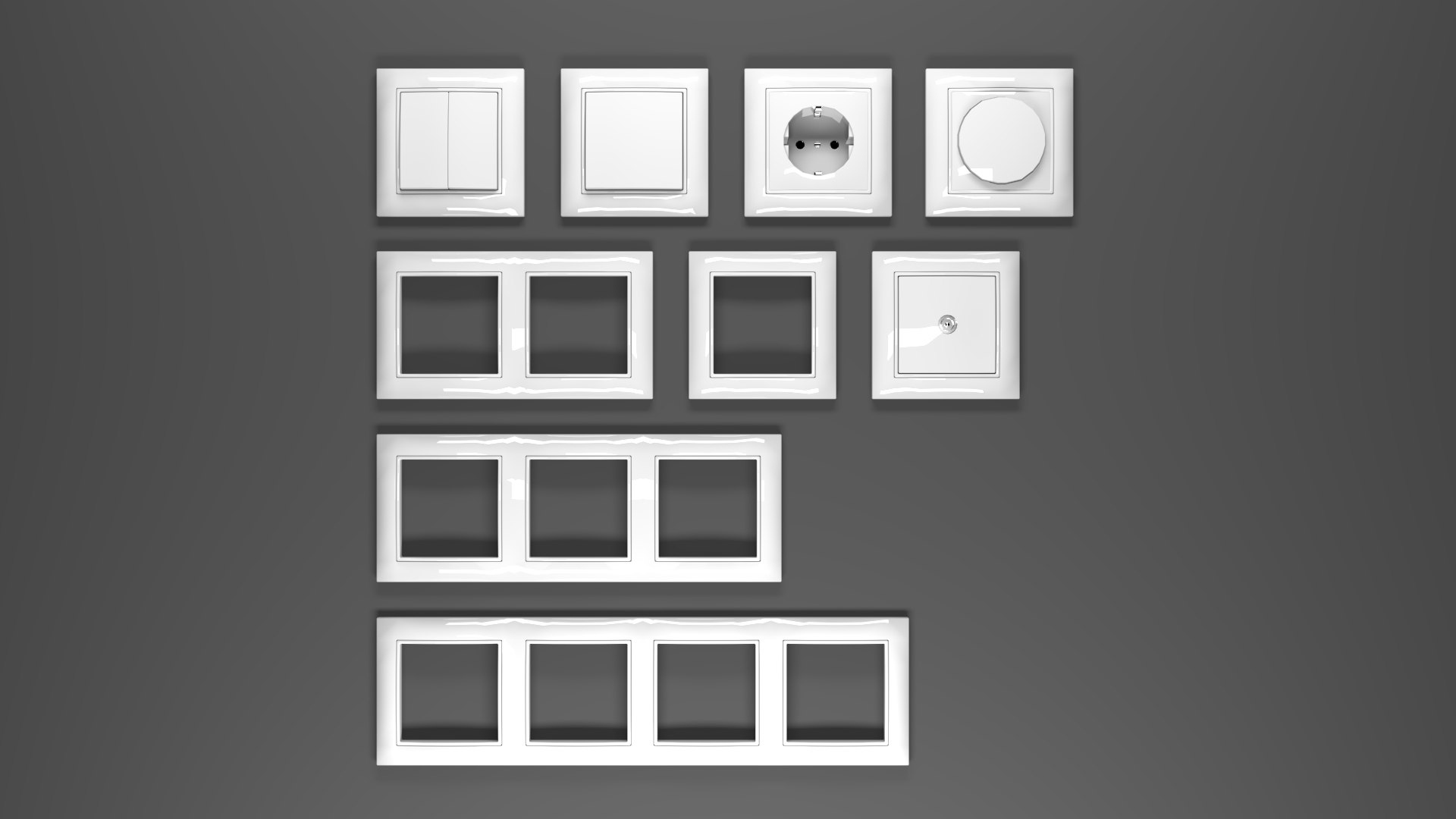 3D Sockets Abb Basic 55 - TurboSquid 1478837