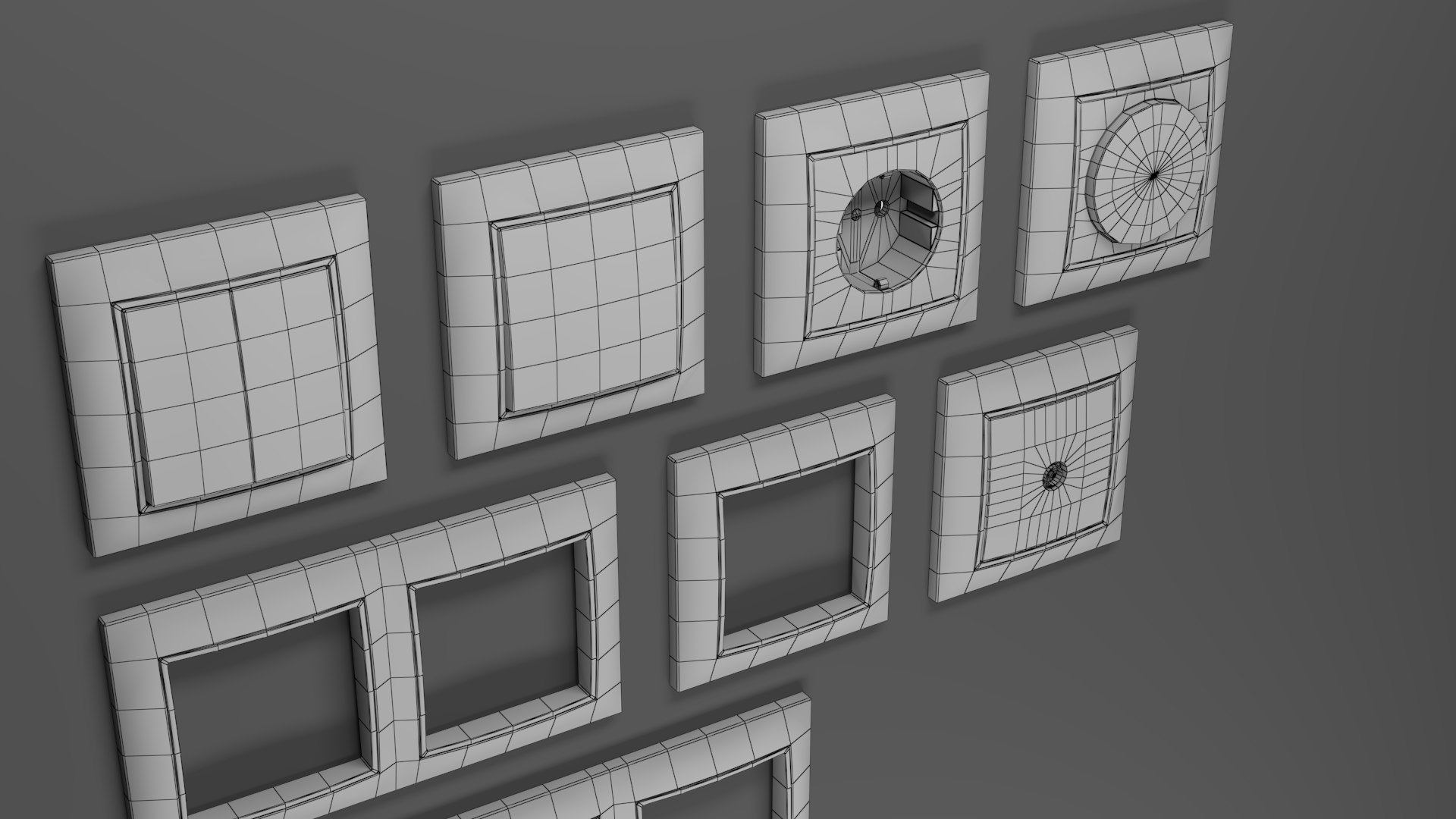 3D Sockets Abb Basic 55 - TurboSquid 1478837