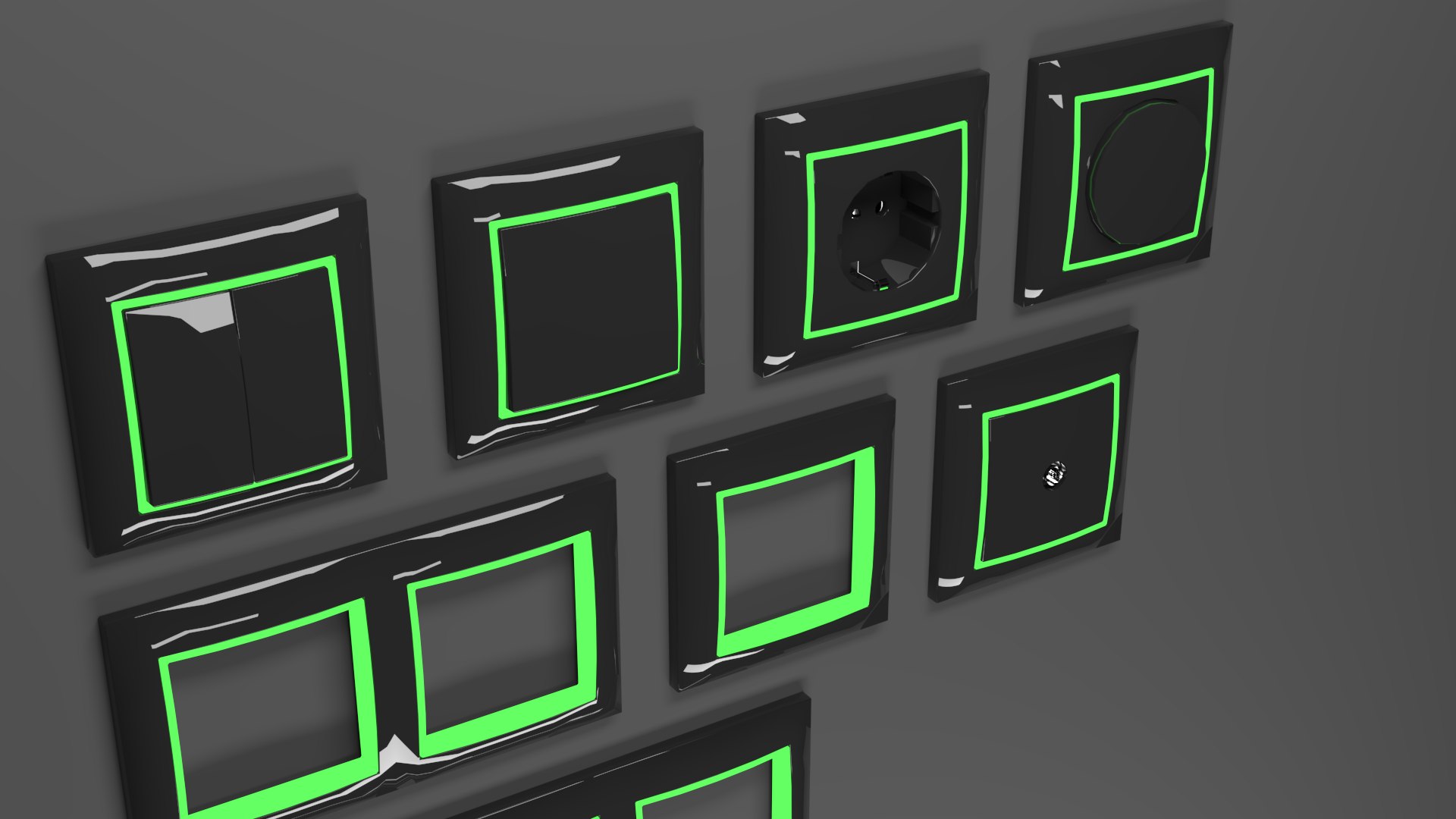 3D Sockets Abb Basic 55 - TurboSquid 1478837