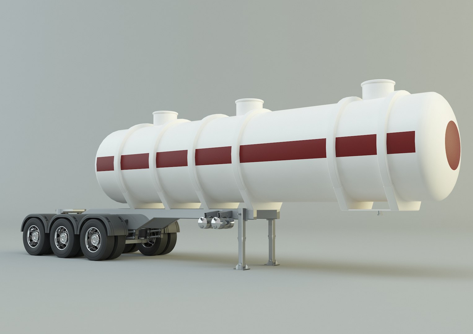 3D Model Fuel Tank Truck Trailer - TurboSquid 2062502