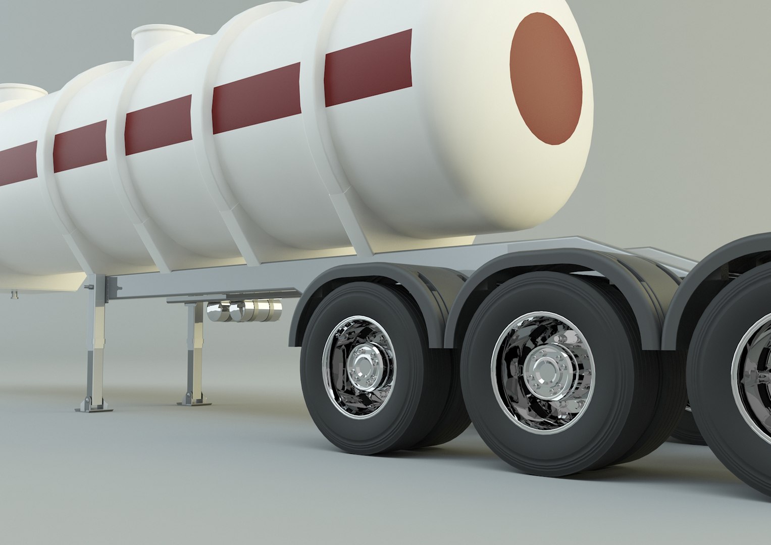 3D Model Fuel Tank Truck Trailer - TurboSquid 2062502