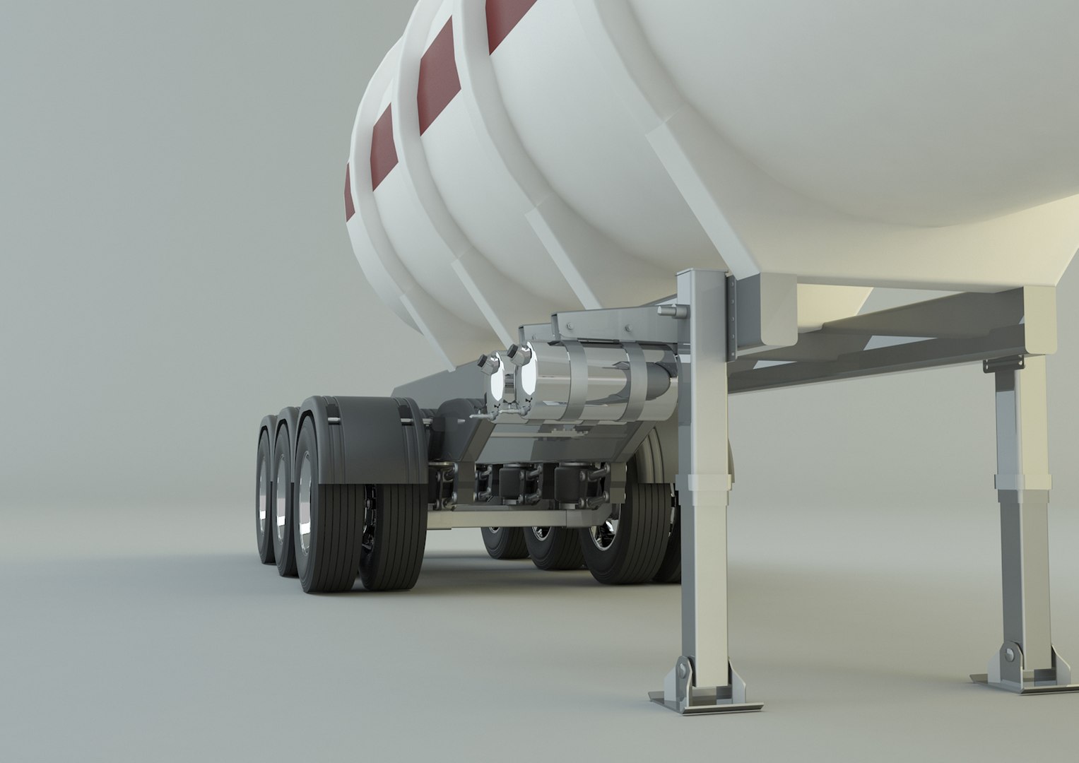 3D model fuel tank truck trailer model - TurboSquid 2062502