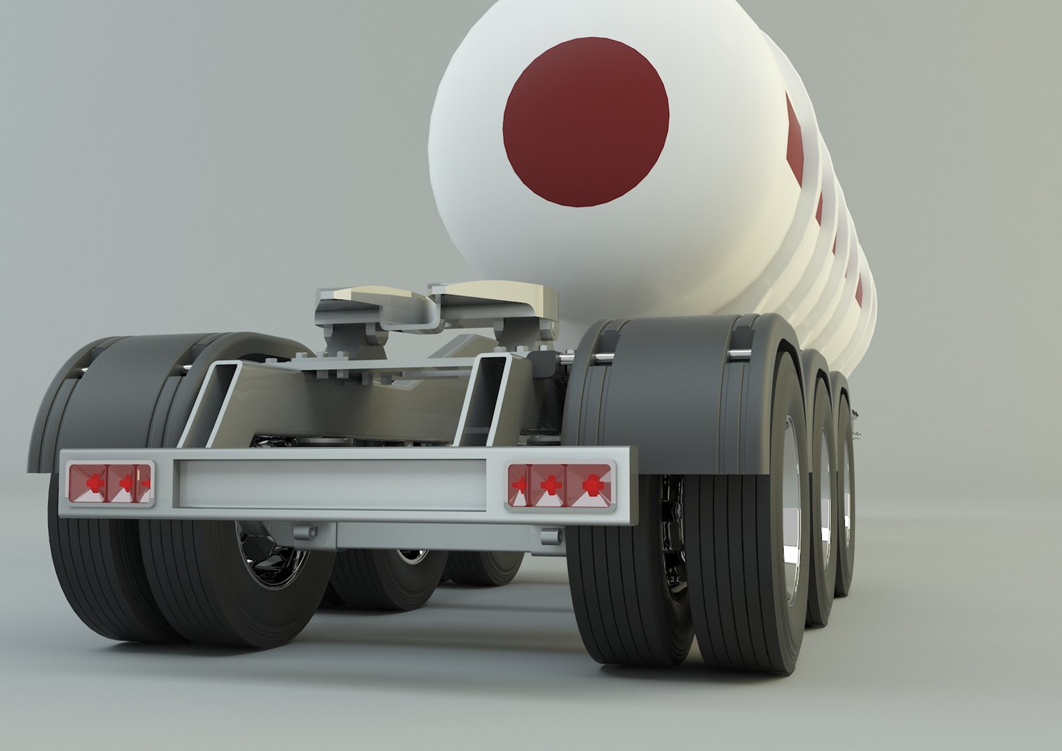 3D model fuel tank truck trailer model - TurboSquid 2062502