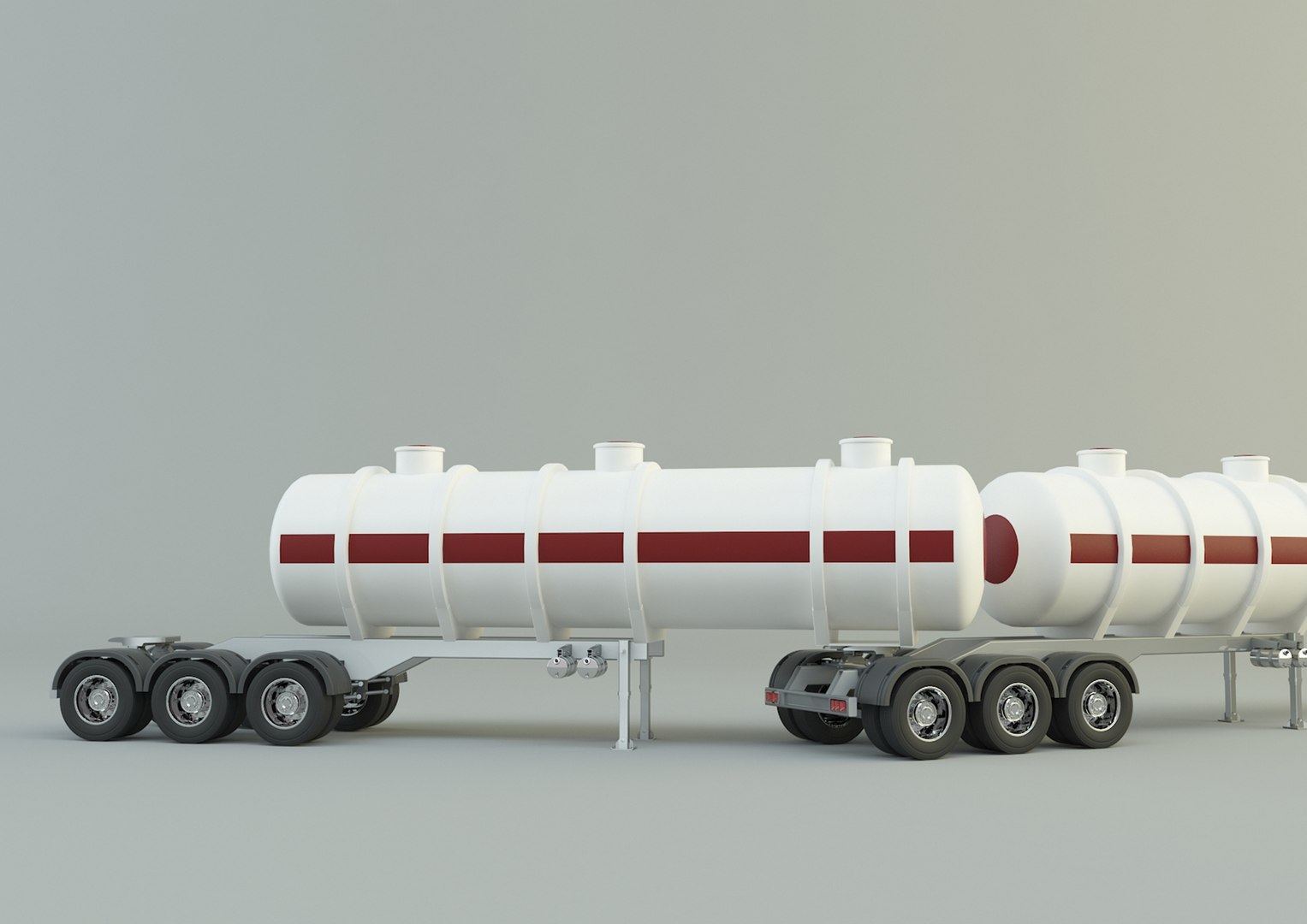 3D Model Fuel Tank Truck Trailer - TurboSquid 2062502