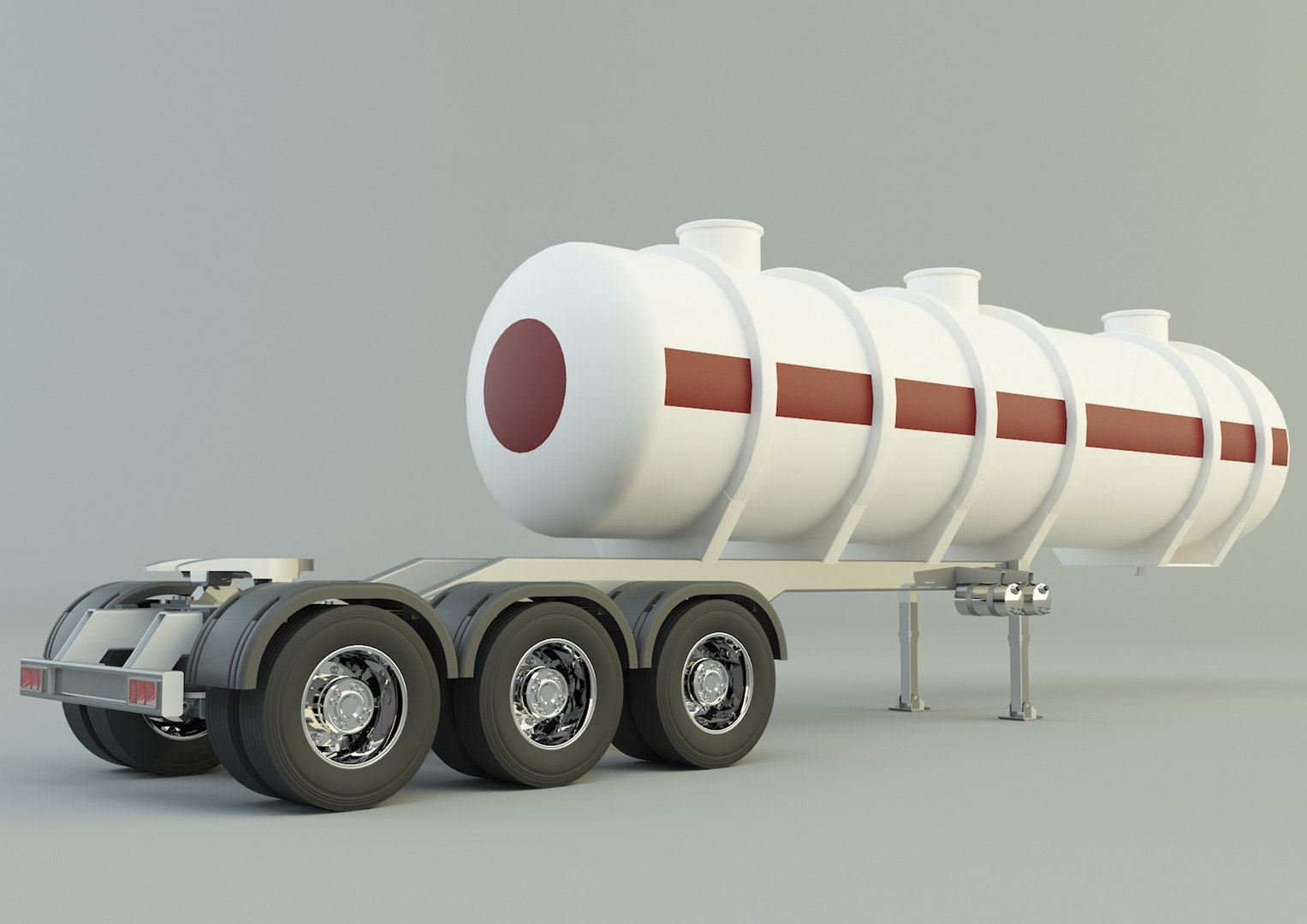 3D Model Fuel Tank Truck Trailer - TurboSquid 2062502
