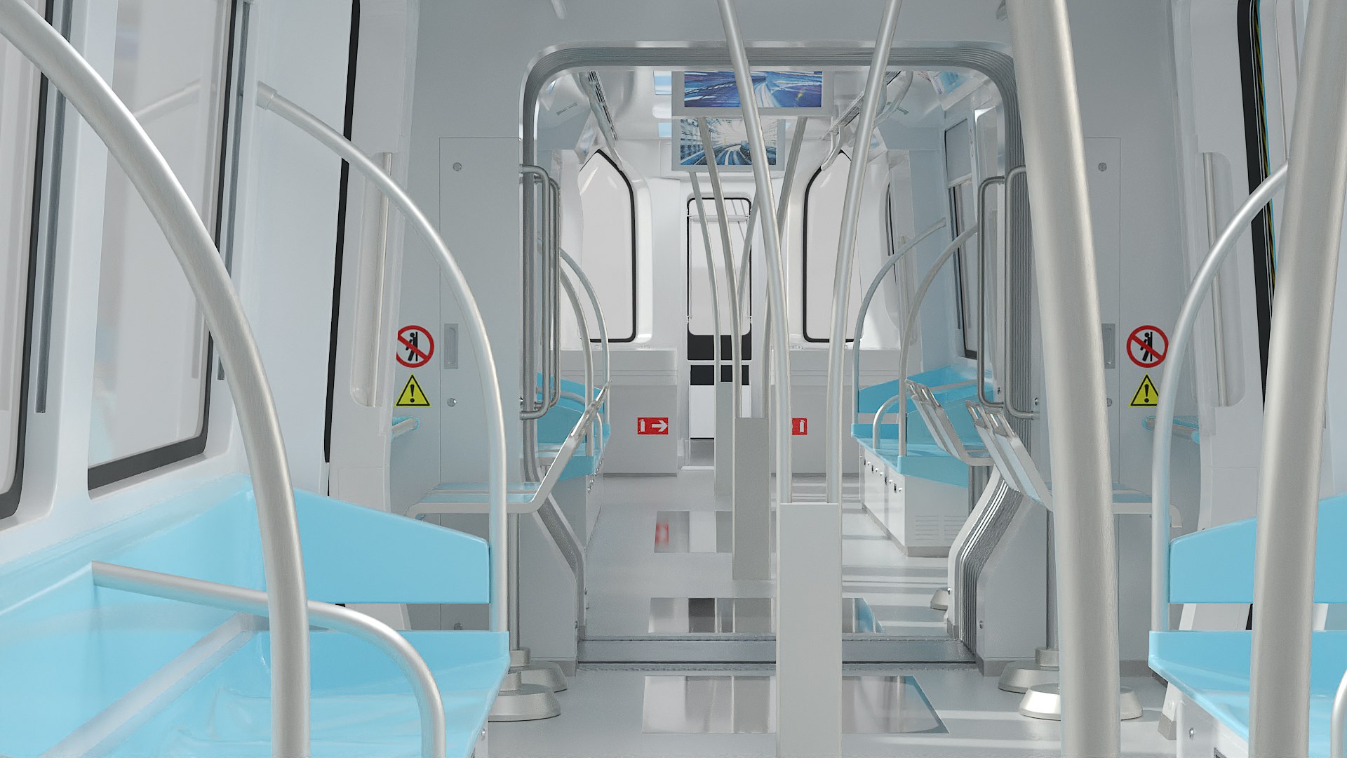 3D Modern Monorail Train - TurboSquid 2374860