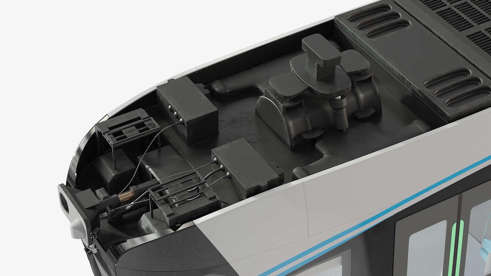 3D Modern Monorail Train - TurboSquid 2374860